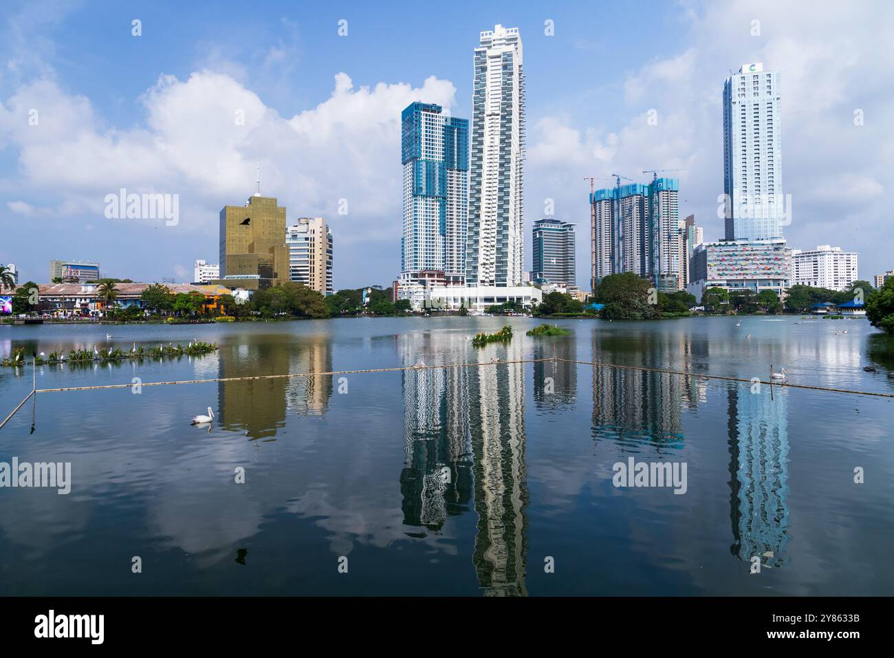 Colombo, Sri Lanka - December 3, 2021: Colombo city skyline with ...