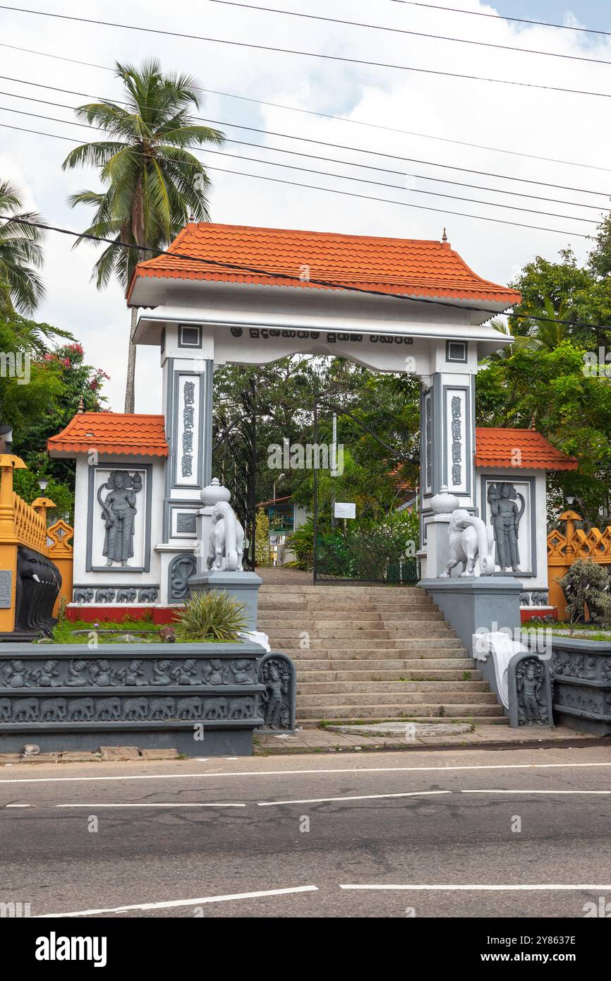 Malabe, Sri Lanka - December 4, 2021: Entrance gate of the Sri ...