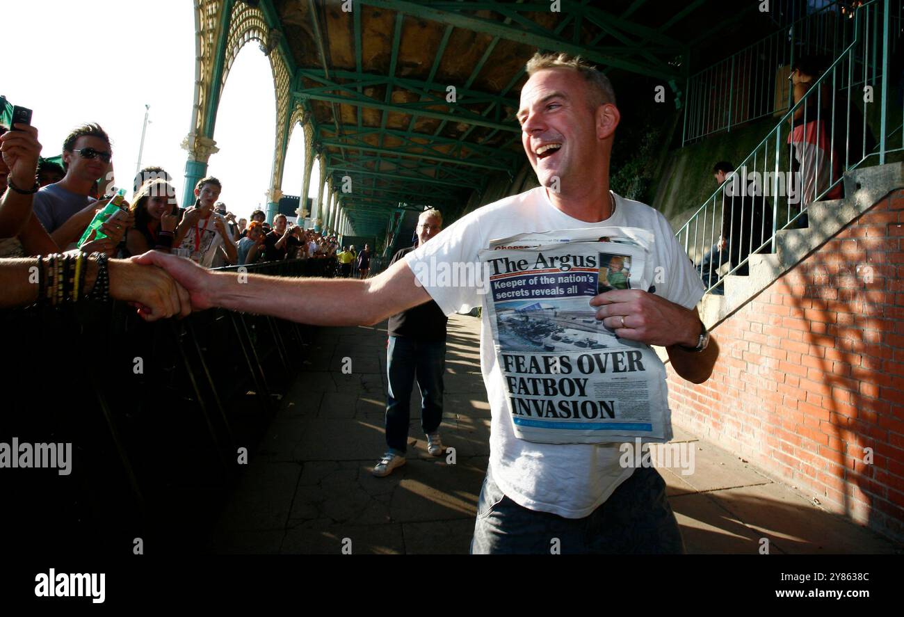 Norman Cook aka Fatboy Slim performs live at Big Beach Boutique 4 on ...