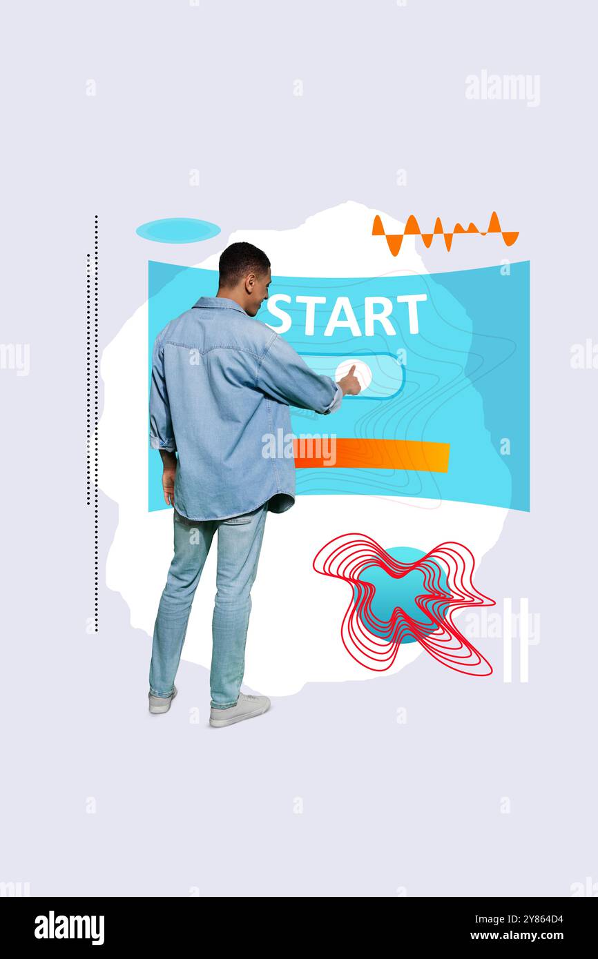 Trend artwork image composite collage of workspace interface project ...