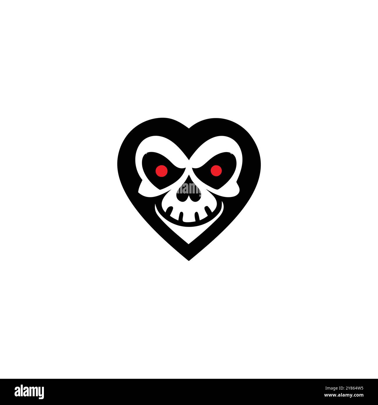 Skull logo design. Simple shapes and unique appearance with minimal ...