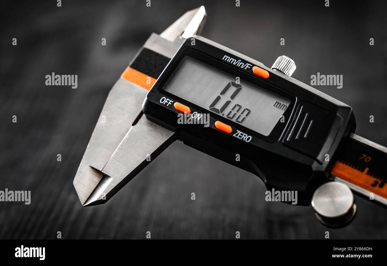 electronic Vernier caliper, close up view Stock Photo - Alamy