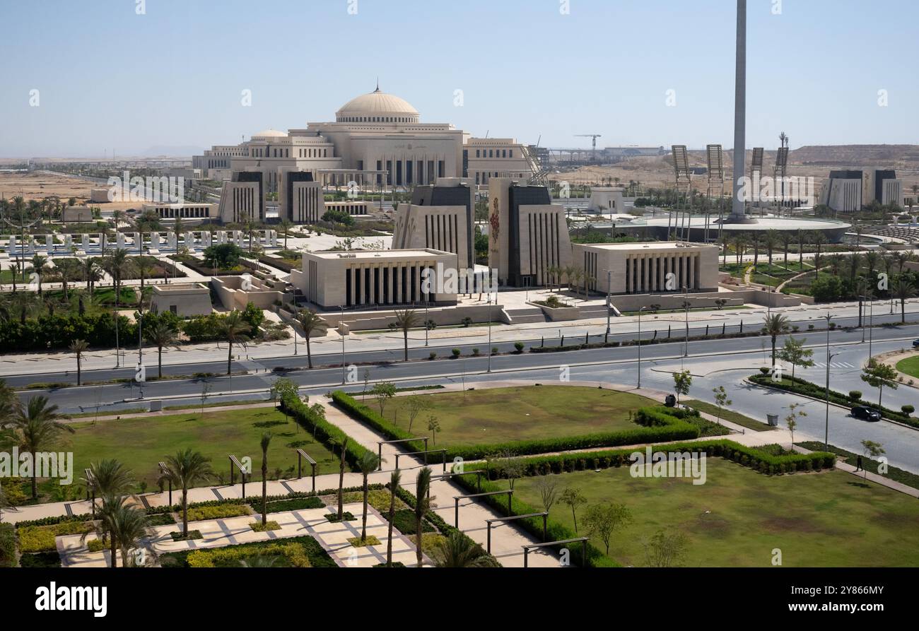Kairo, Egypt. 03rd Oct, 2024. The new parliament building is located in ...