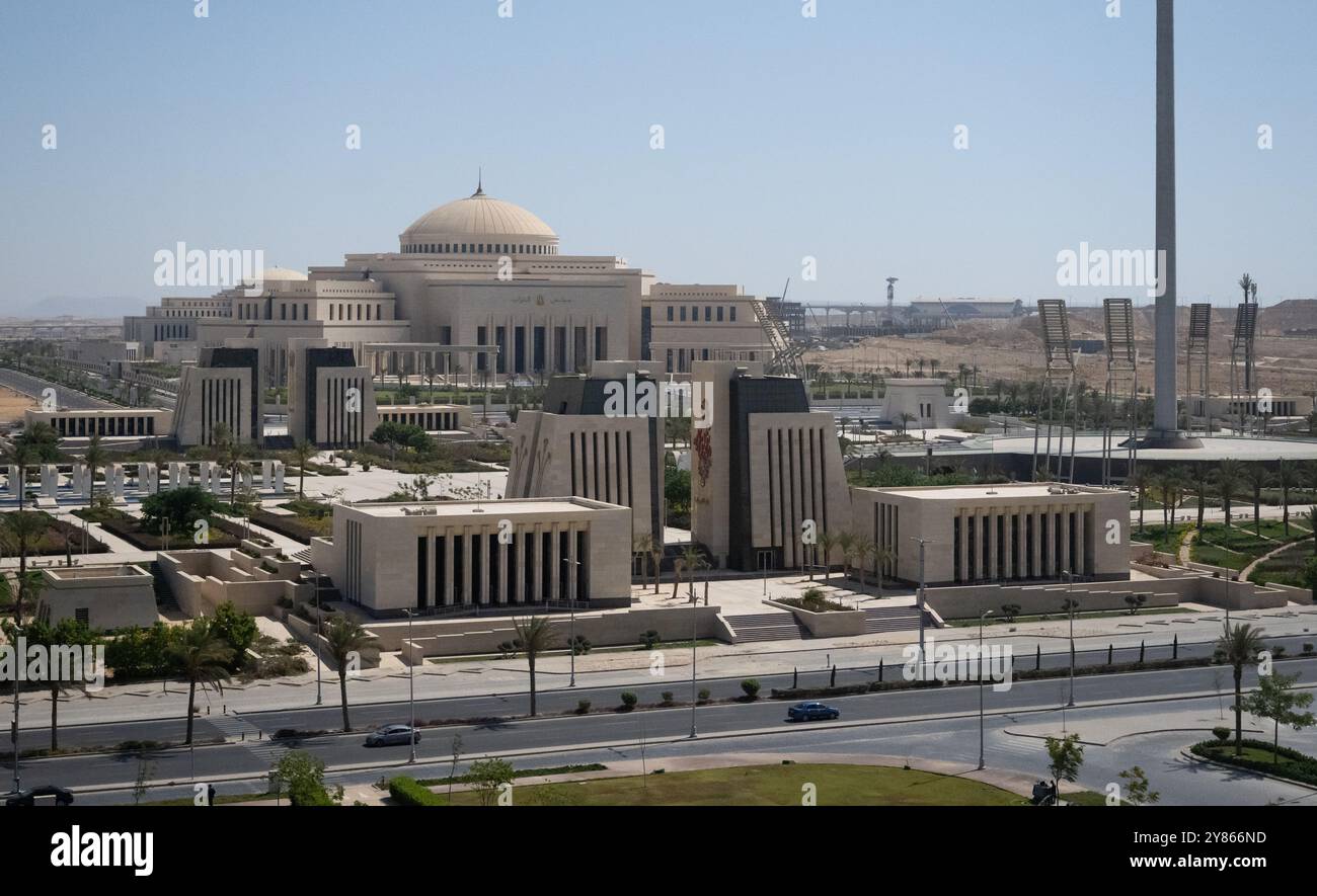 Kairo, Egypt. 03rd Oct, 2024. The new parliament building is located in ...