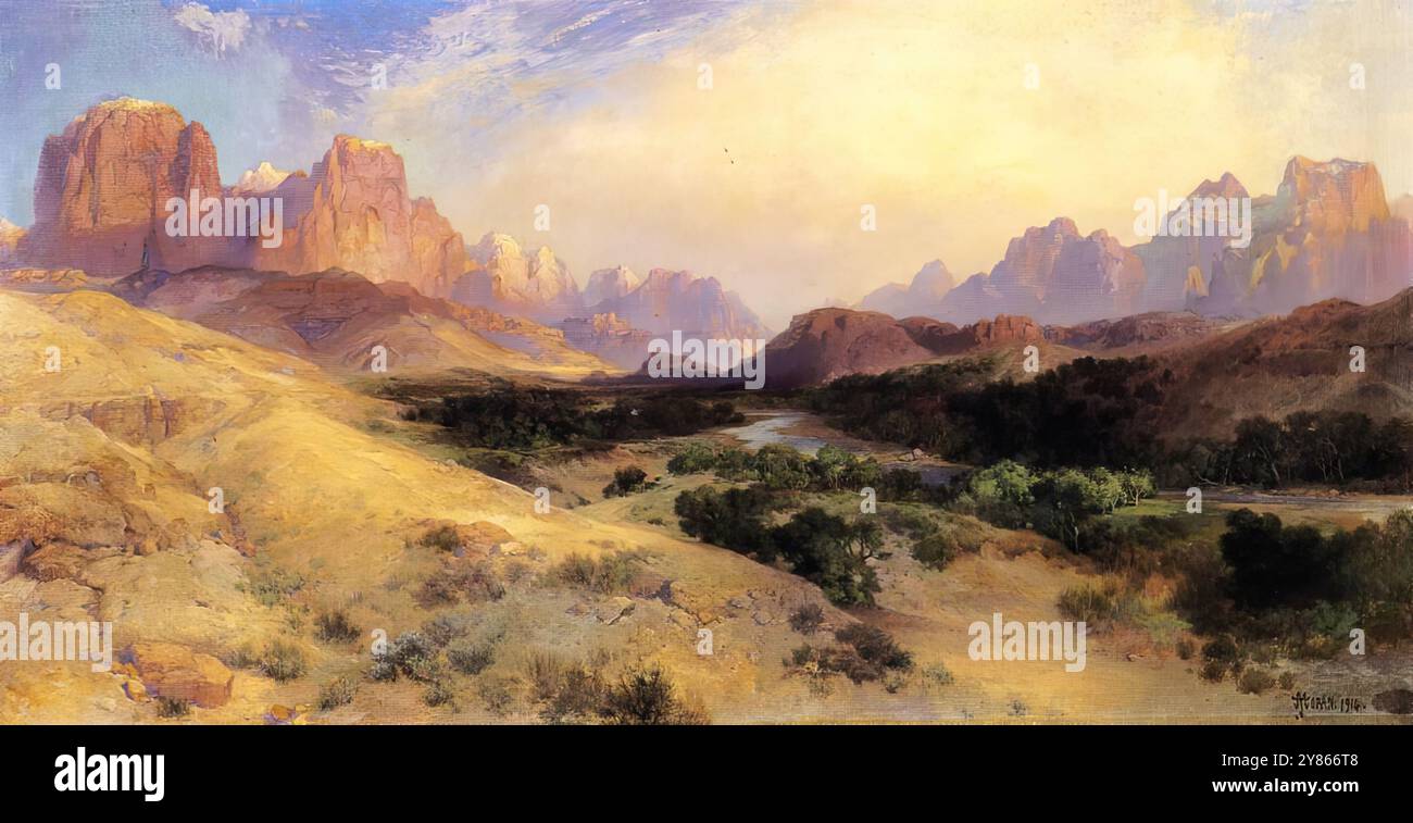 thomas moran Stock Photo - Alamy