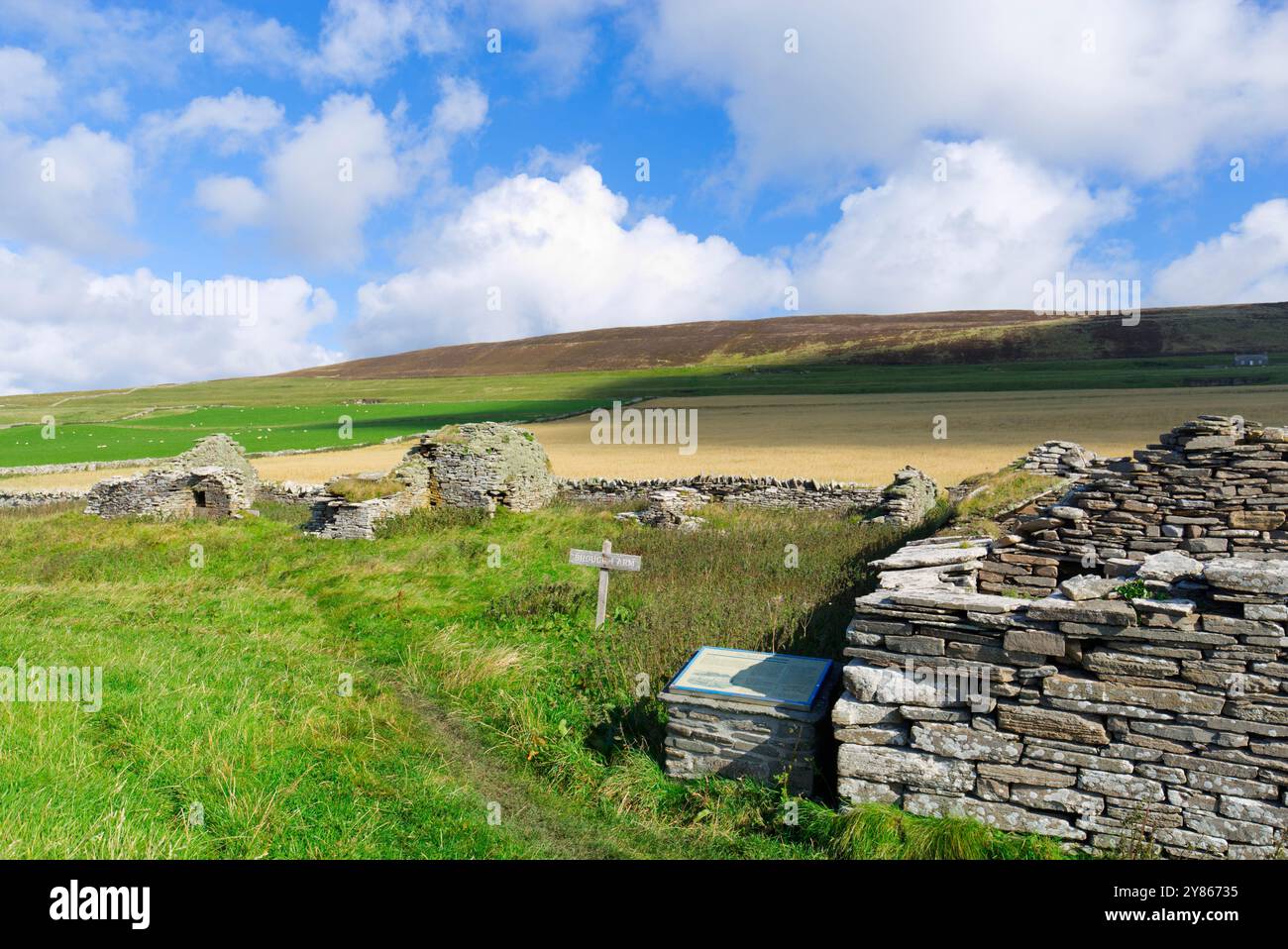Abandoned Brough Farm, Rousay, Orkney Stock Photo - Alamy