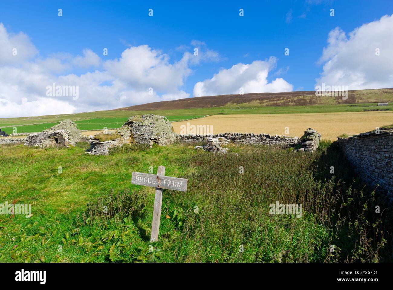 Abandoned Brough Farm, Rousay, Orkney Stock Photo - Alamy
