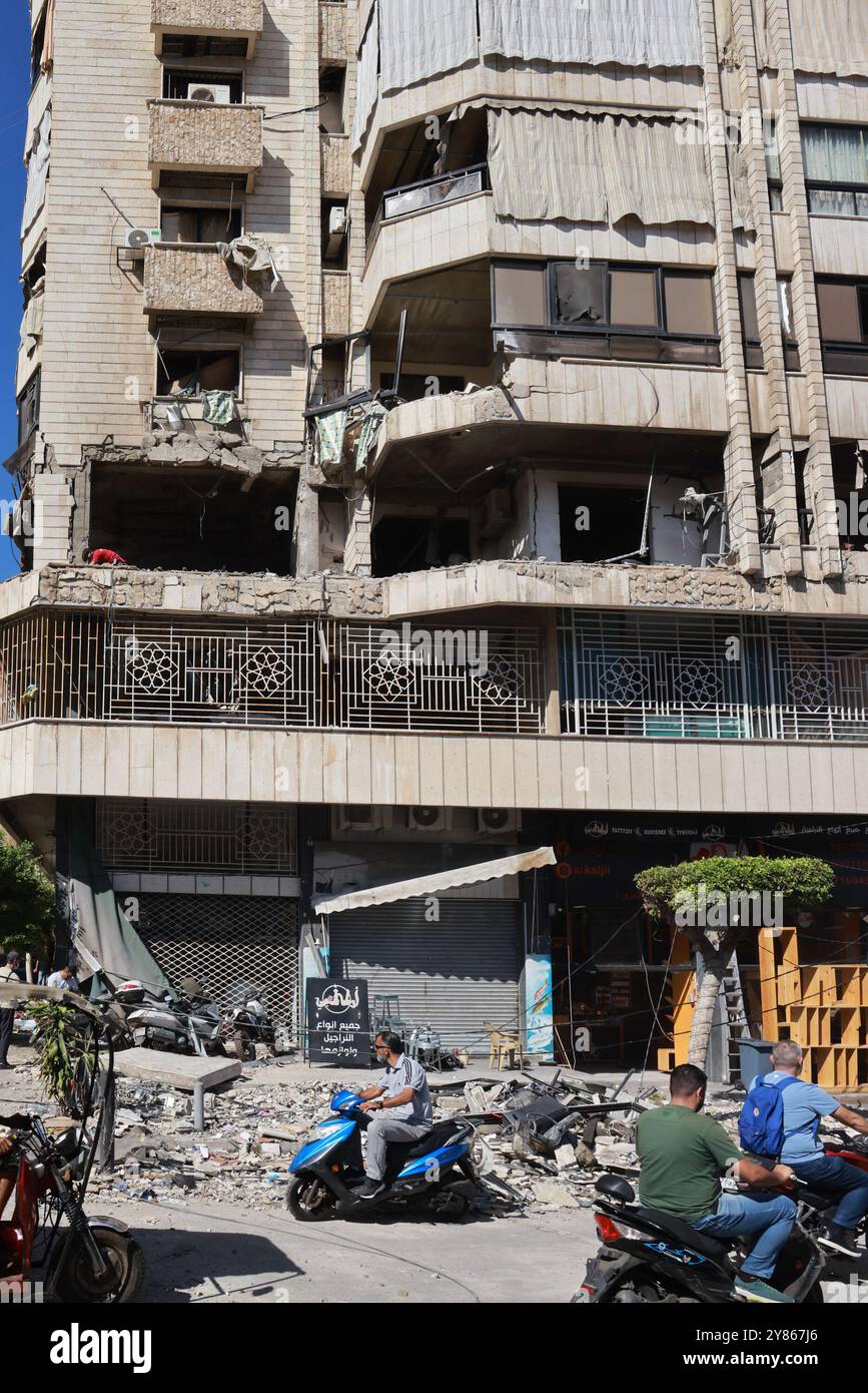 Beirut, Lebanon. 03rd Oct, 2024. Sylvain Rostaing/Le Pictorium - Beirut ...