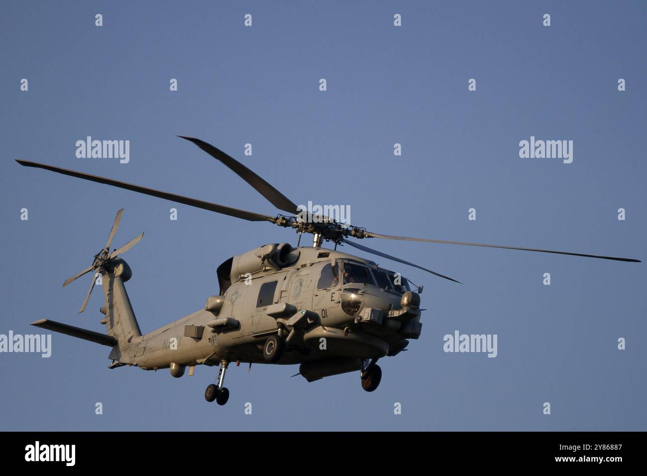 A Sikorsky SH-60 Seahawk helicopter with the US Navy Helicopter ...