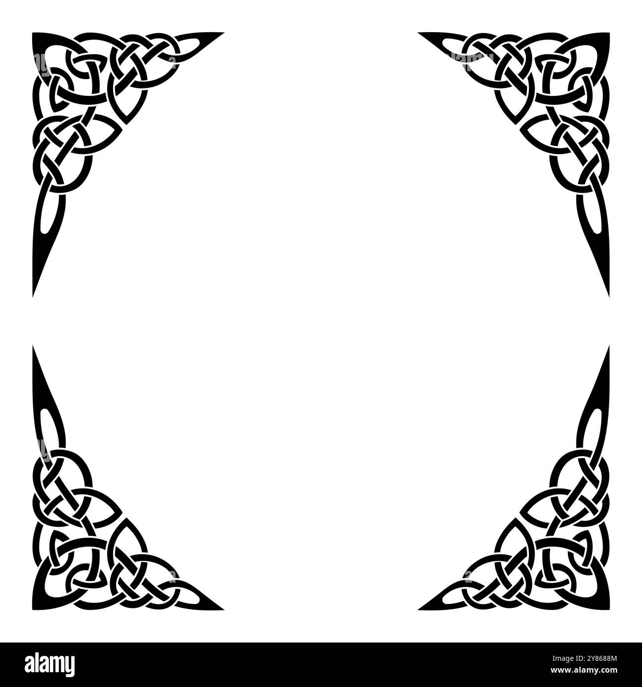 Celtic-Scandinavian design. Old Norse pattern, frame Stock Vector Image ...