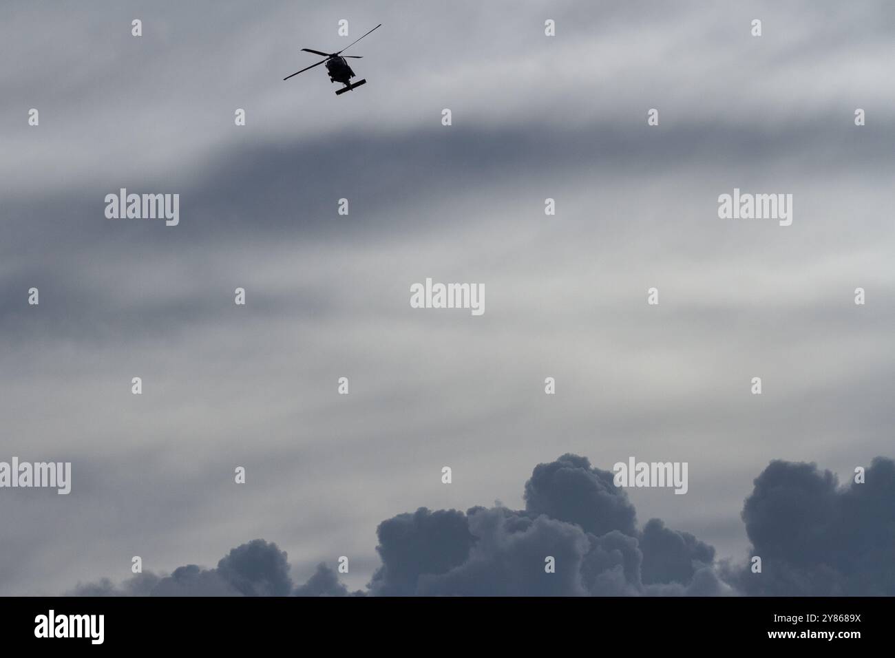 A Sikorsky SH-60 Seahawk helicopter with the US Navy Helicopter ...