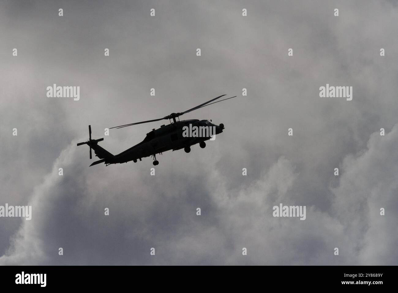 A Sikorsky SH-60 Seahawk helicopter with the US Navy Helicopter ...