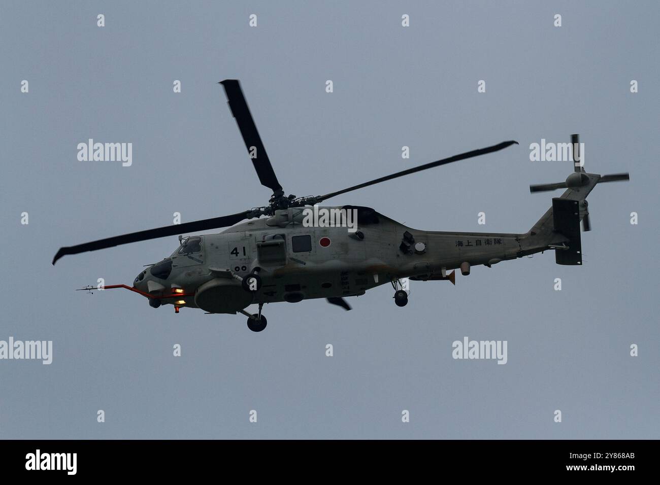 A Mitsubishi SH-60K Seahawk helicopters with the Japanese Maritime Self ...