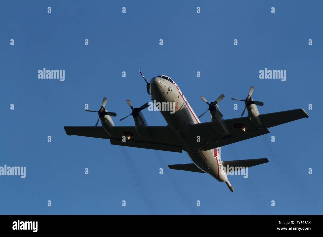 A Lockheed UP-3C Orion Maritime reconnaissance aircraft with the ...