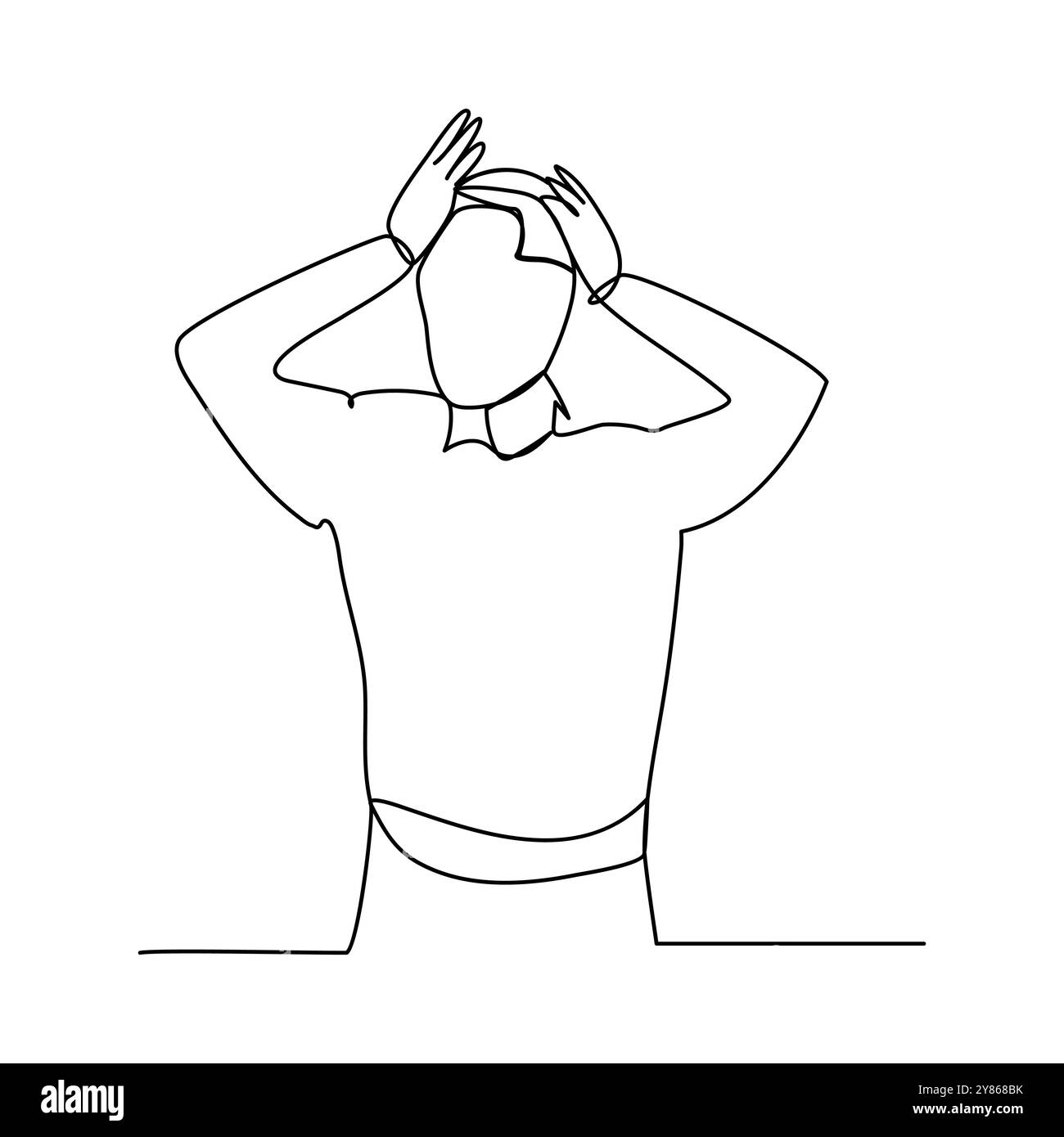 One continuous line drawing of Blue Monday concept Doodle vector ...