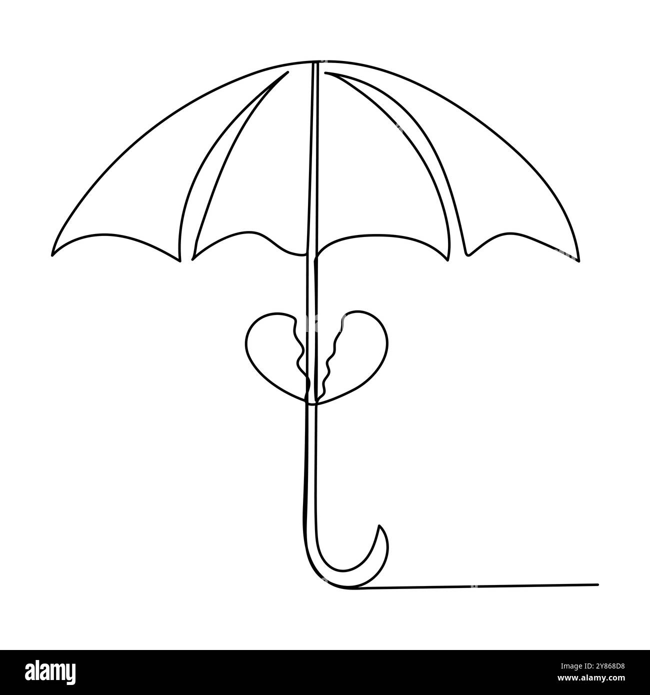 One continuous line drawing of Blue Monday concept Doodle vector ...