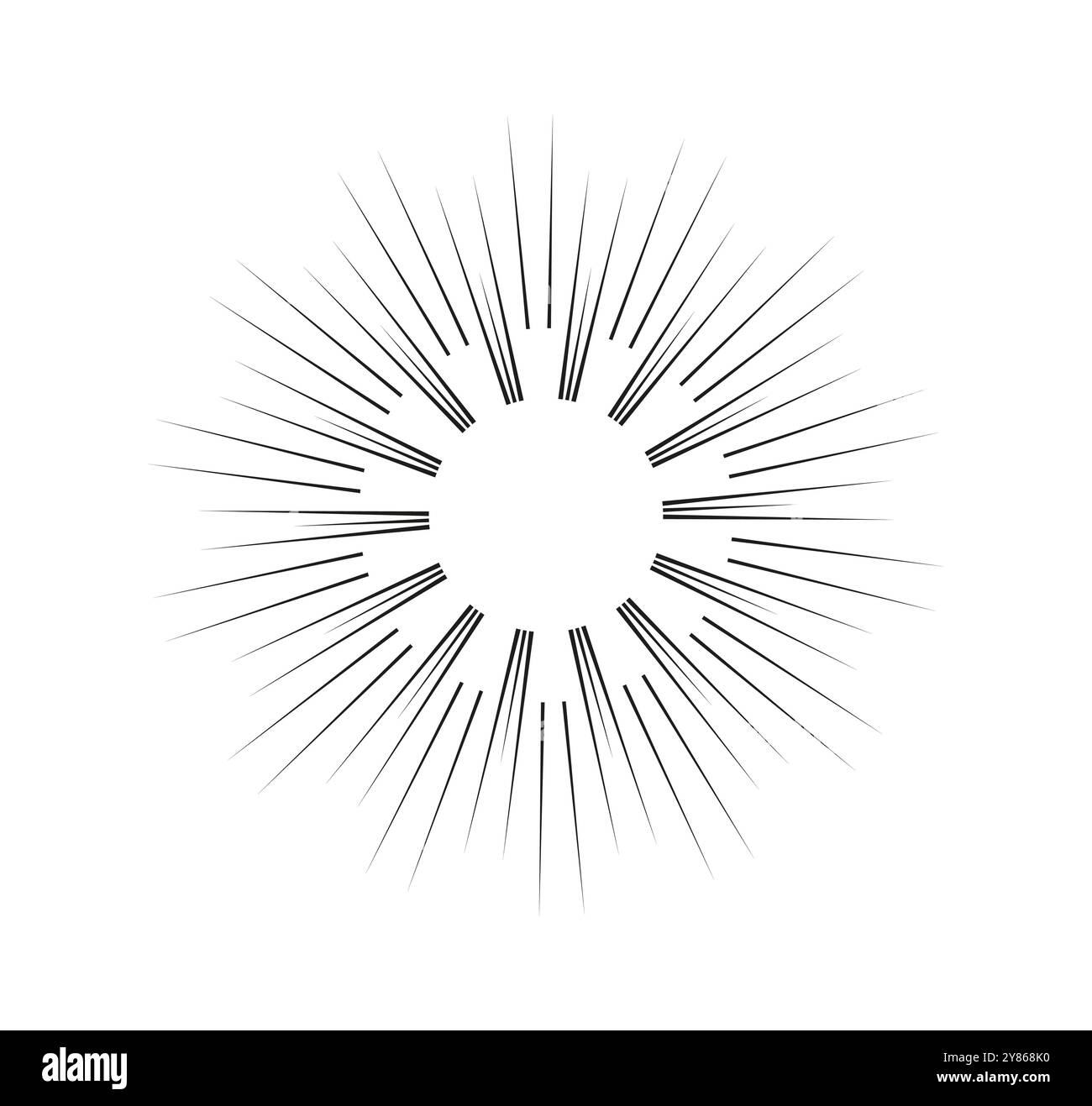 Geometric sun ray. Sunbeam and sunshine, sunburst. Minimalist ...