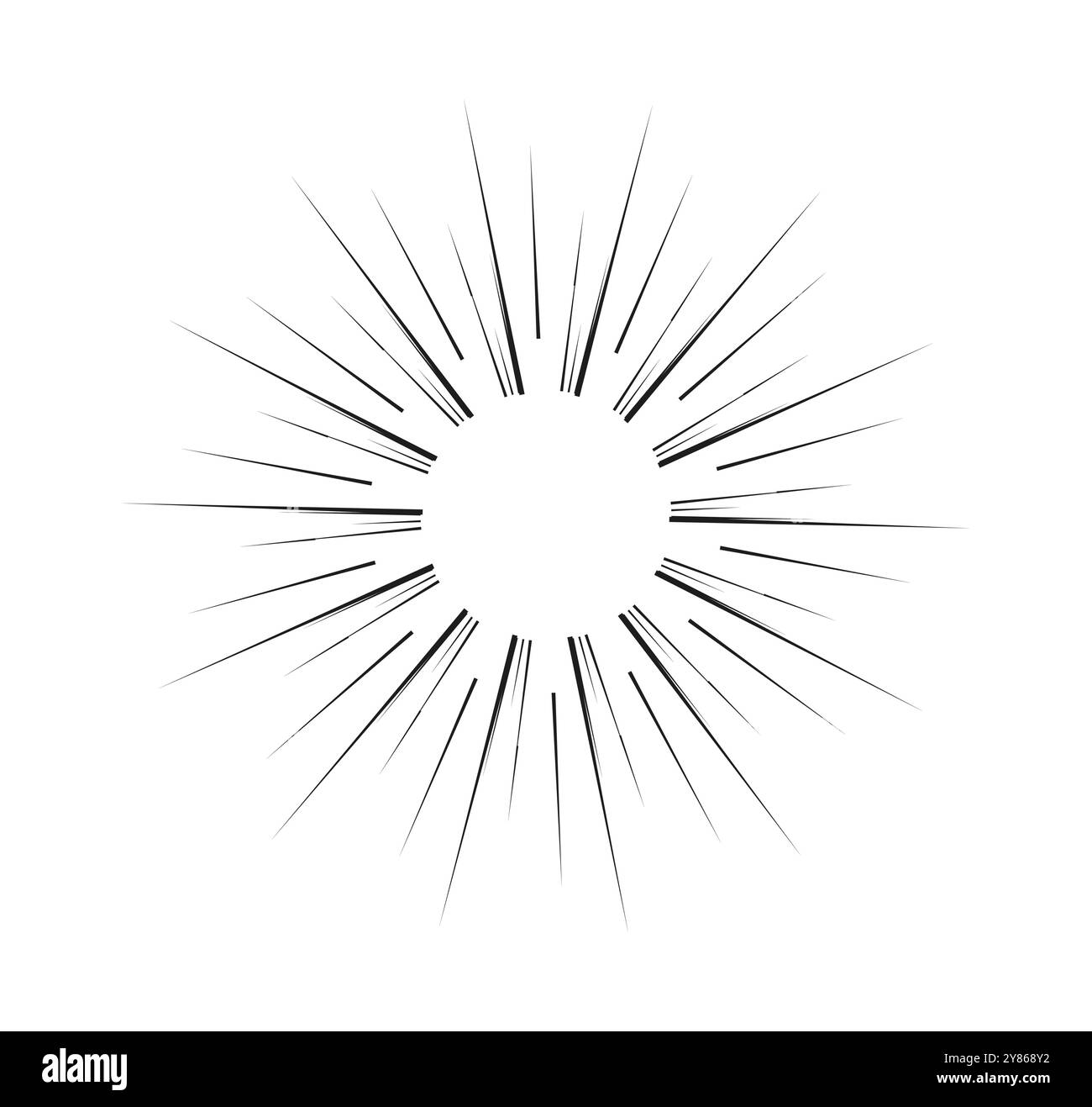 Geometric sun ray. Sunbeam and sunshine, sunburst. Minimalist ...
