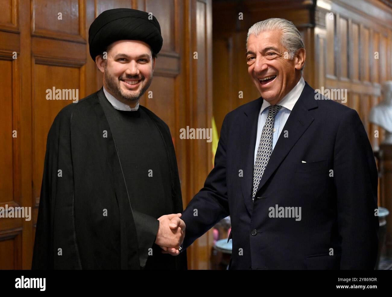 Chief Imam Sayed Razawi (left) and Deputy Lord Lieutenant for the City ...