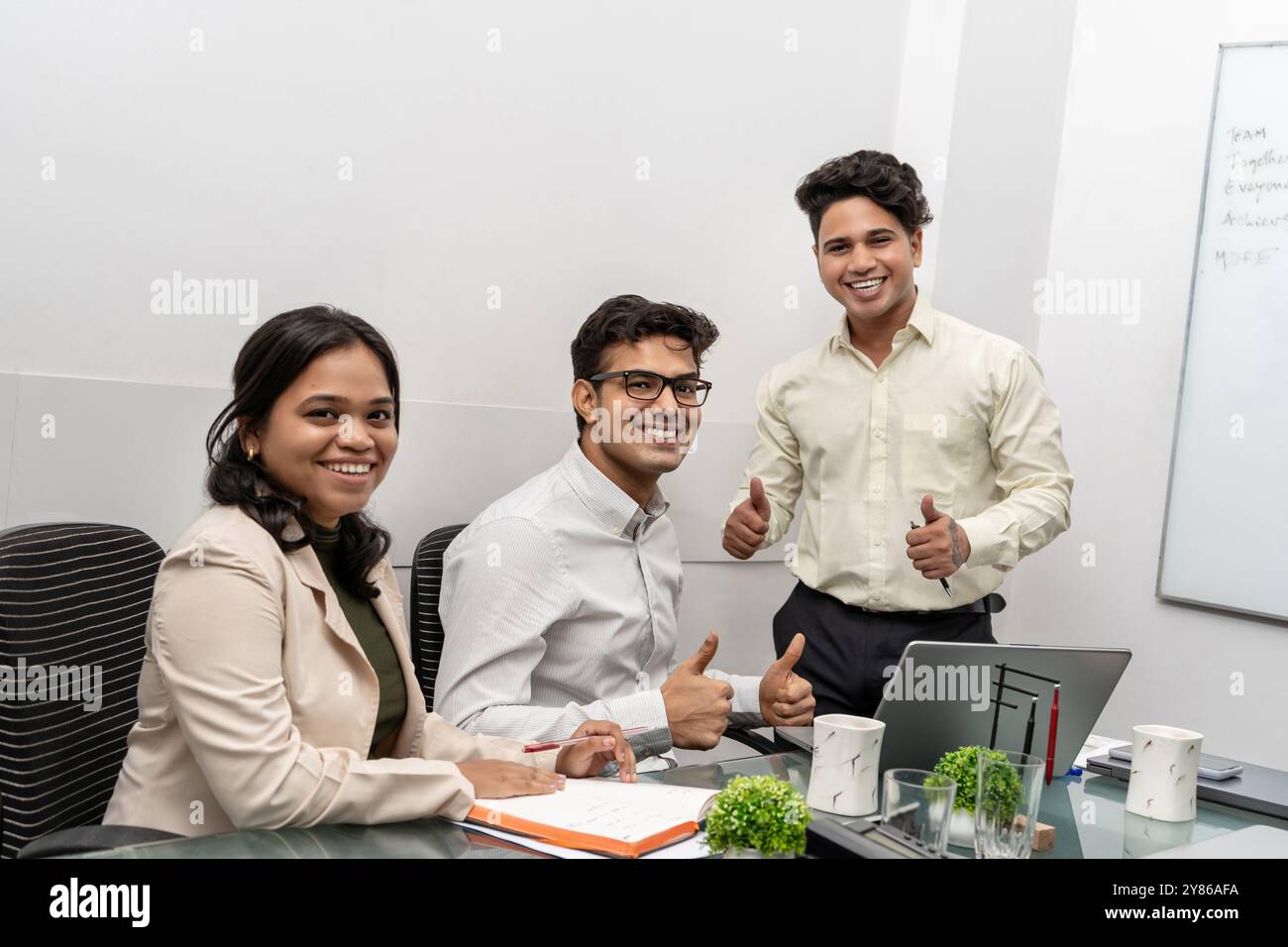 Successful Team Meeting in Modern Office Environment with Indian ...