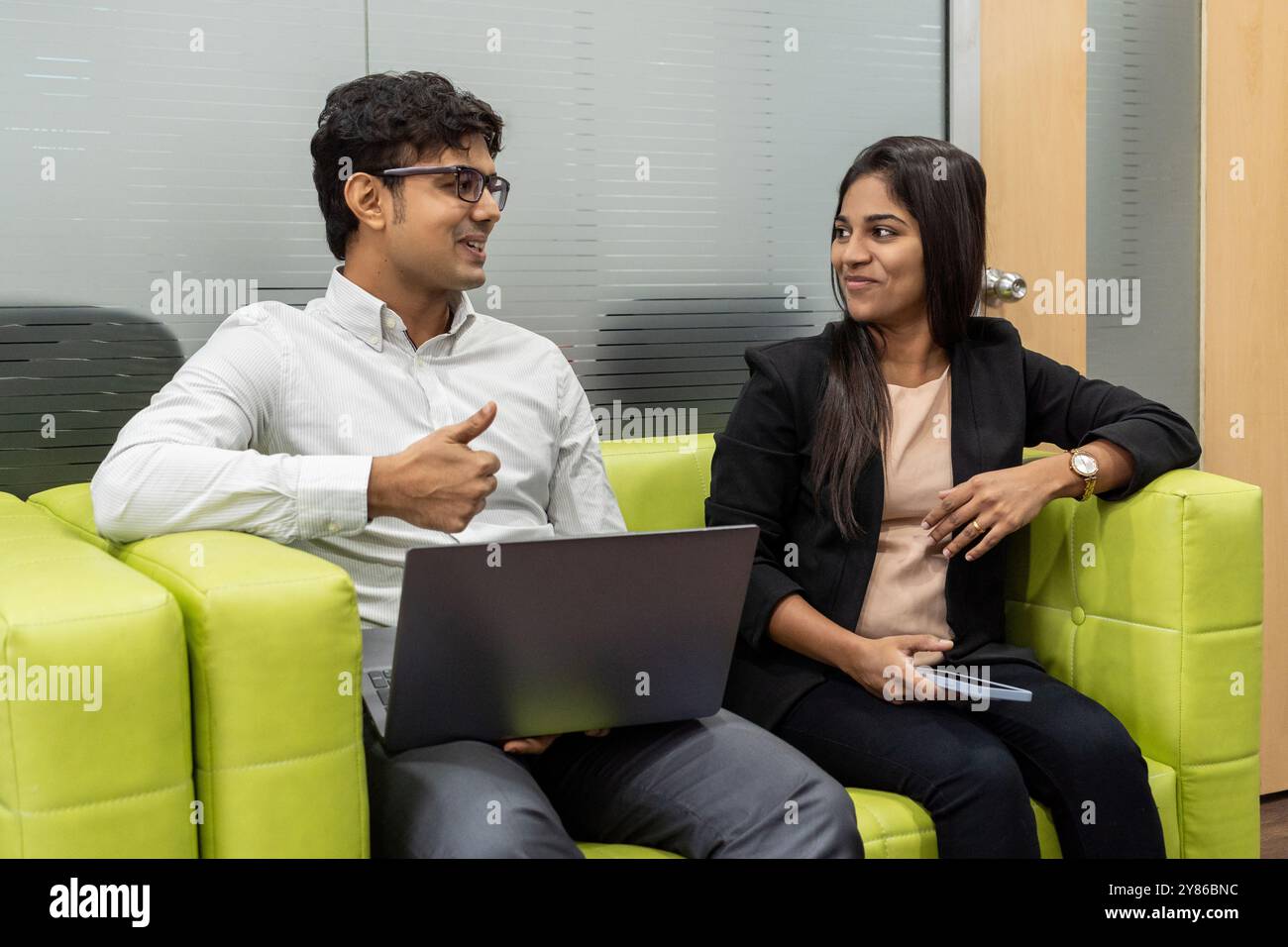 Indian job seekers engaged in motivational interaction, supportive ...