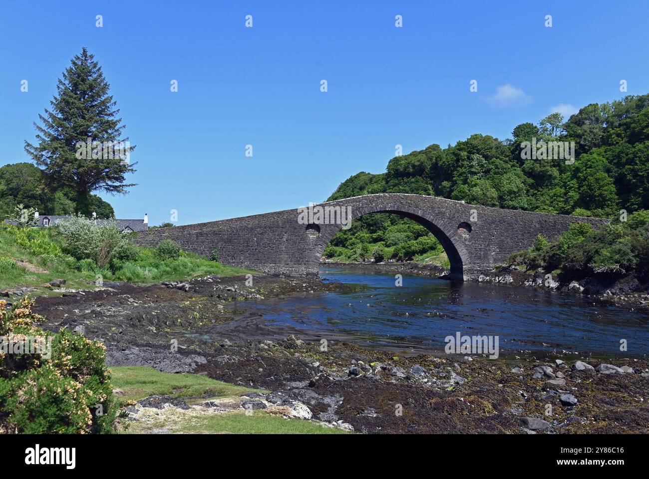 The Clachan Bridge (also known as the Bridge over the Atlantic) is a ...