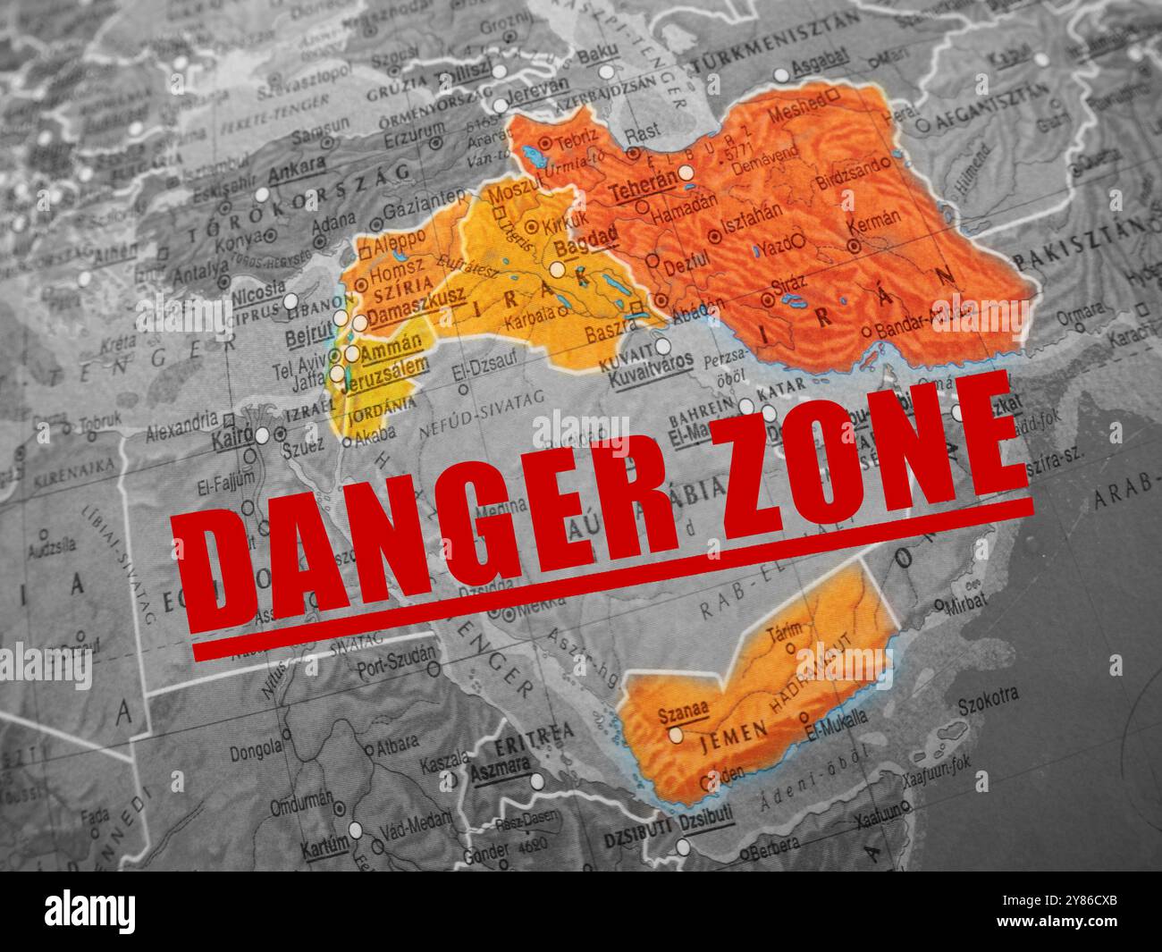 Map of zone hi-res stock photography and images - Alamy