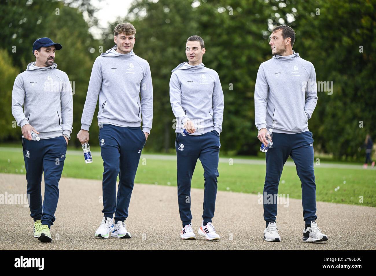 London, UK. 03rd Oct, 2024. Gent's Sven Kums, Gent's goalkeeper ...