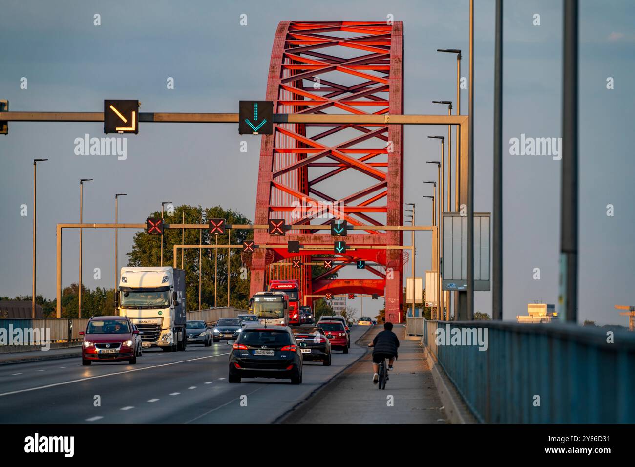 The Bridge of Solidarity, Germany's longest tied-arch bridge, over the ...