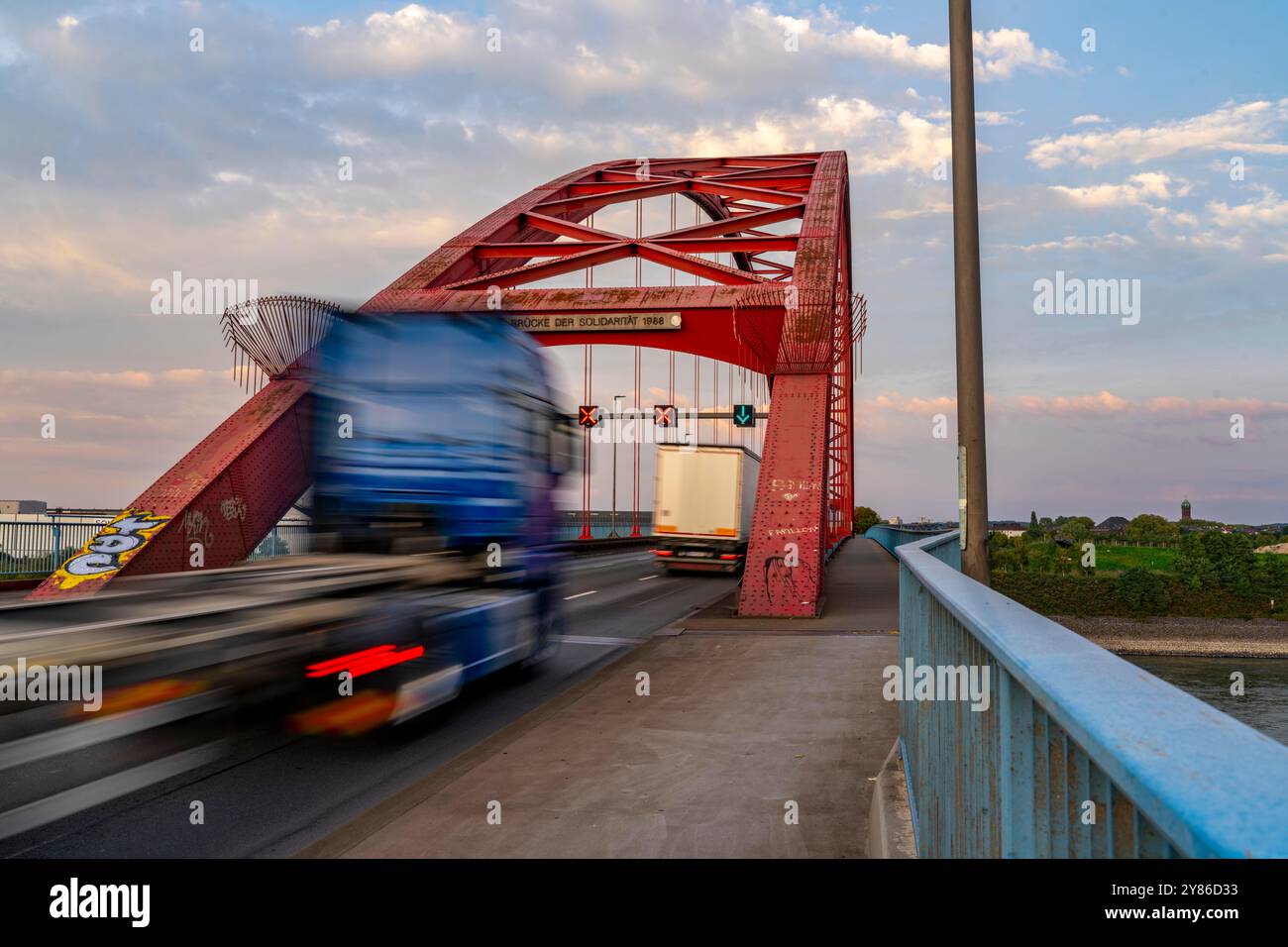 The Bridge of Solidarity, Germany's longest tied-arch bridge, over the ...