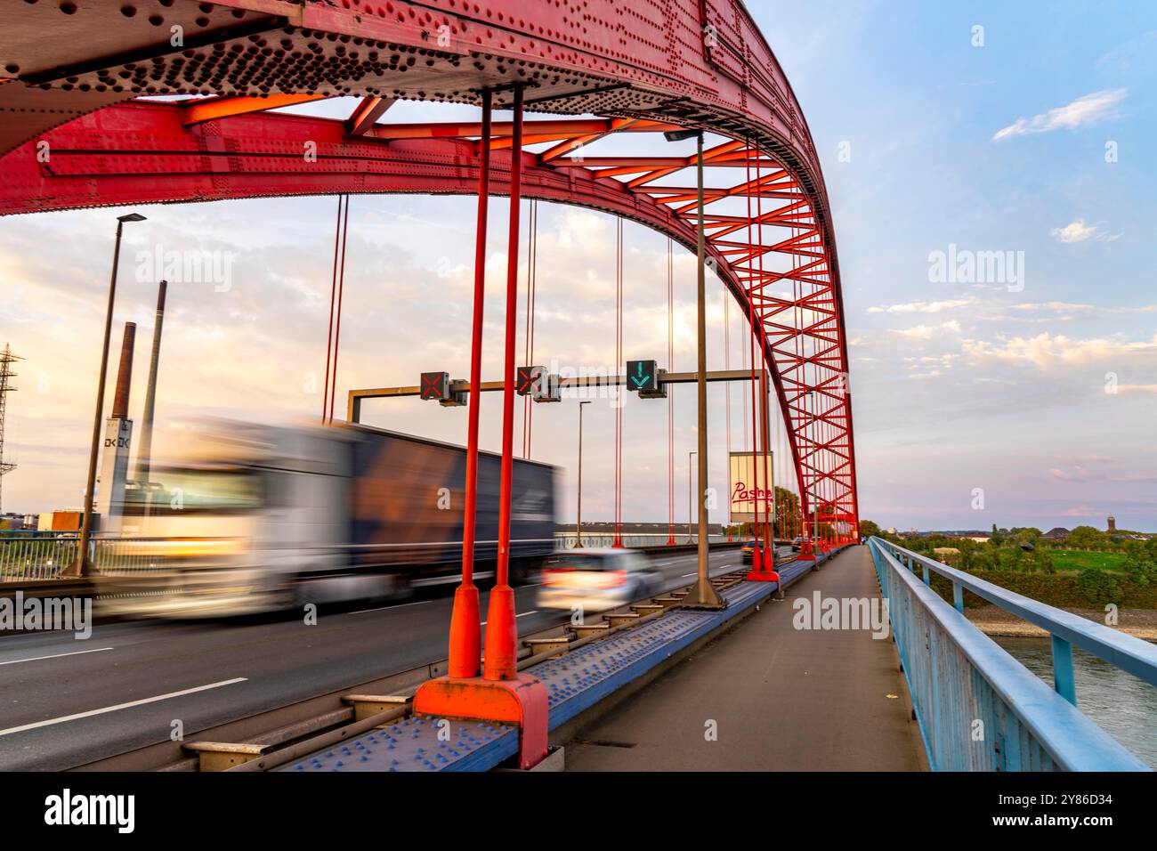 The Bridge of Solidarity, Germany's longest tied-arch bridge, over the ...