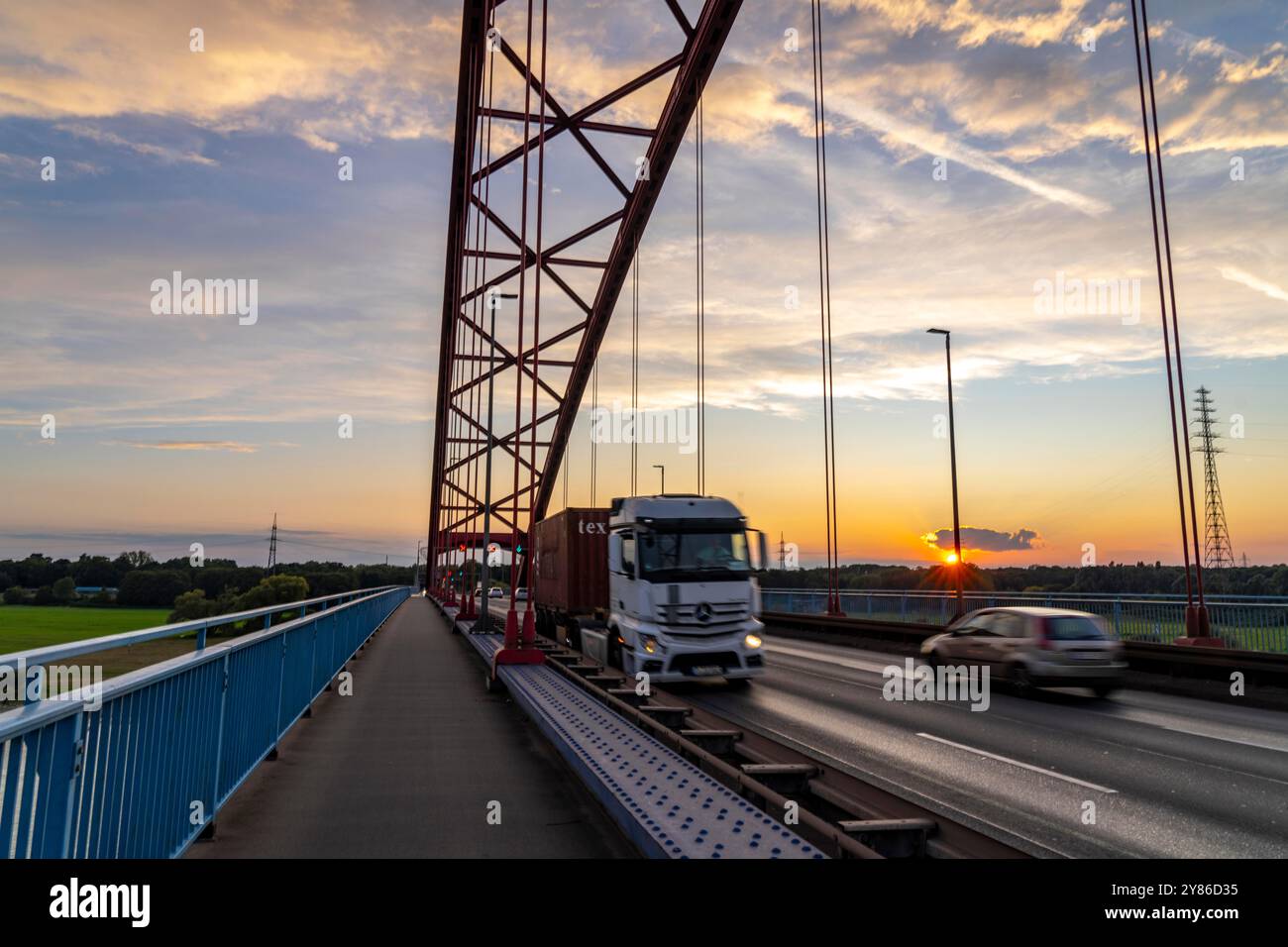 The Bridge of Solidarity, Germany's longest tied-arch bridge, over the ...