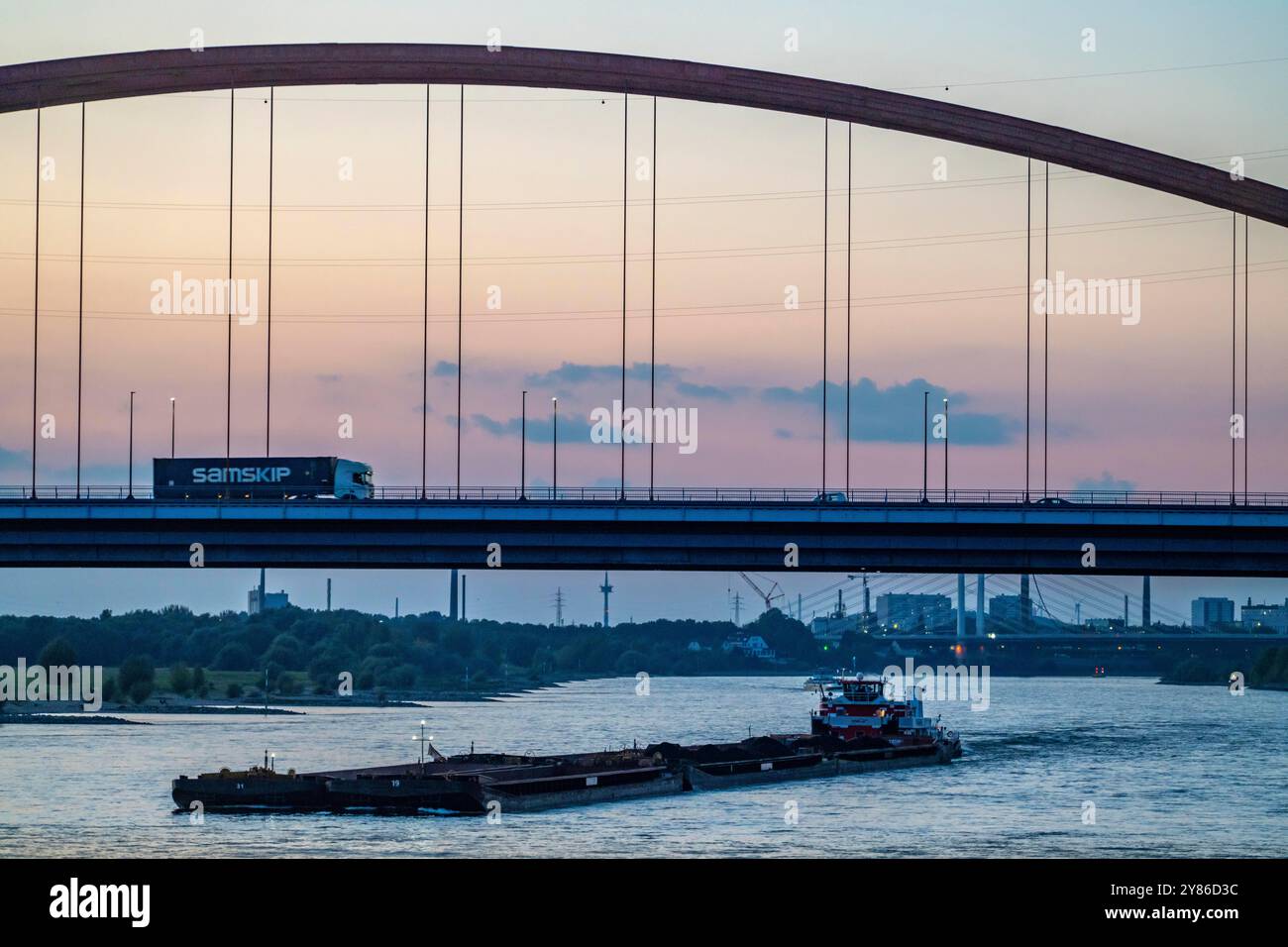 The Bridge of Solidarity, Germany's longest tied-arch bridge, over the ...