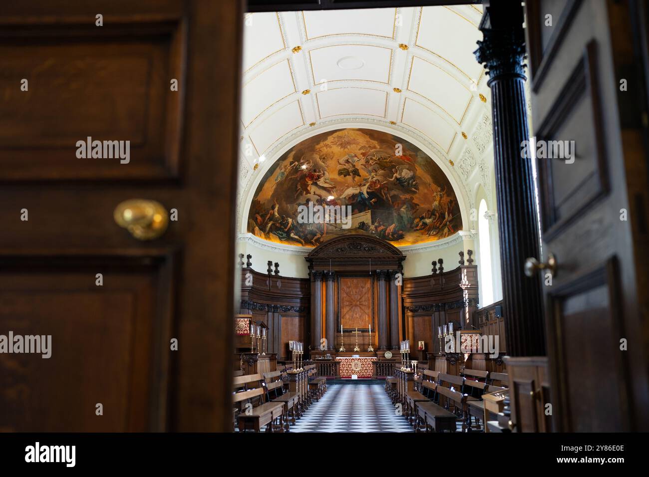The Wren Chapel at The Royal Hospital Chelsea, designed by Sir ...