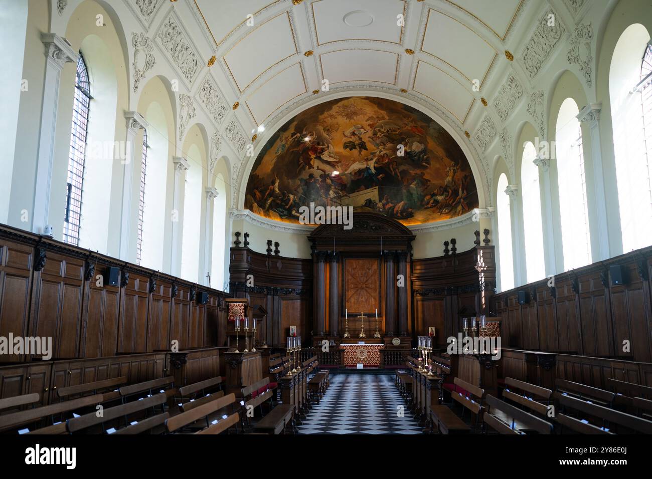 The Wren Chapel at The Royal Hospital Chelsea, designed by Sir ...