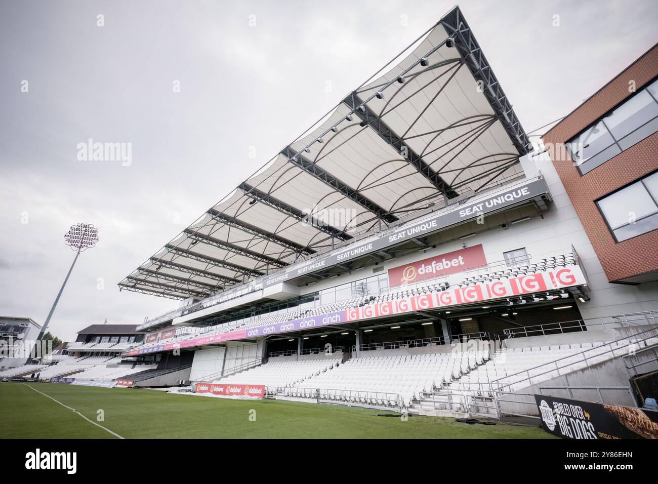 General views of the Emerald Stand, Headingley Stadium, Leeds, West ...