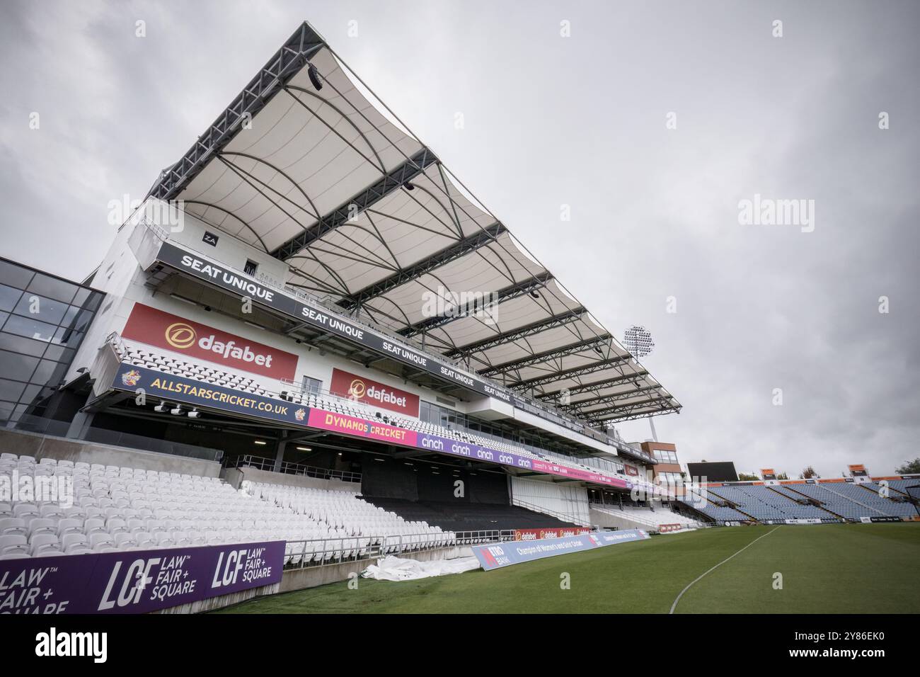 General views of the Emerald Stand, Headingley Stadium, Leeds, West ...