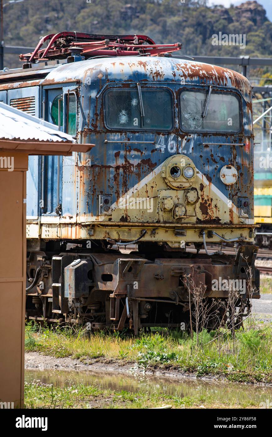 One of the last remaining NSW 46 Class Electric Locomotives, number ...