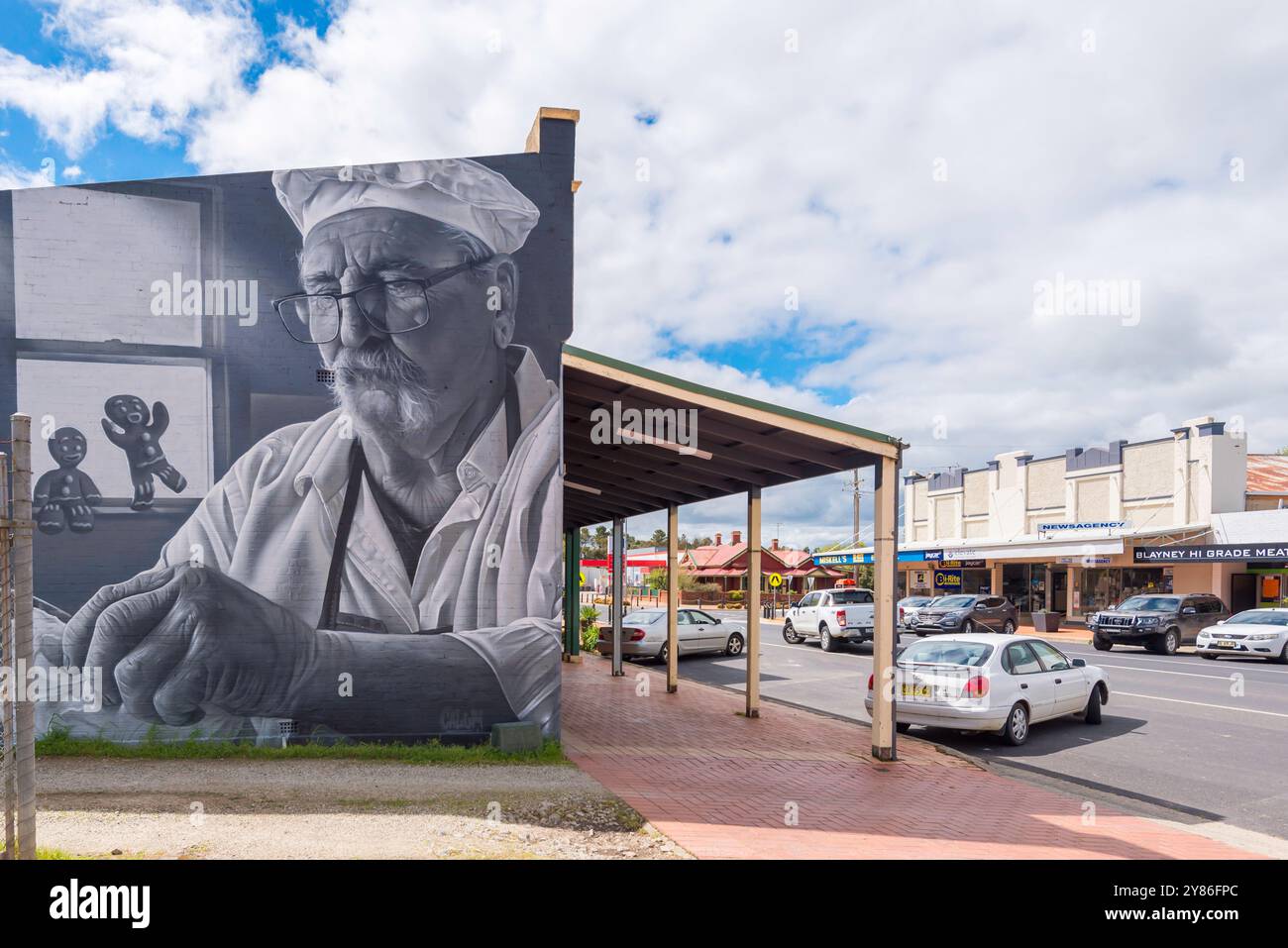 The main street of Blayney in Central Western New South Wales ...