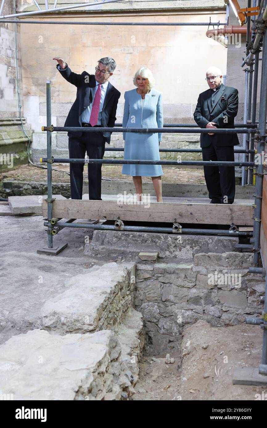(left to right) Architect, Ptolemy Hugo Dean, Queen Camilla and Dean of ...