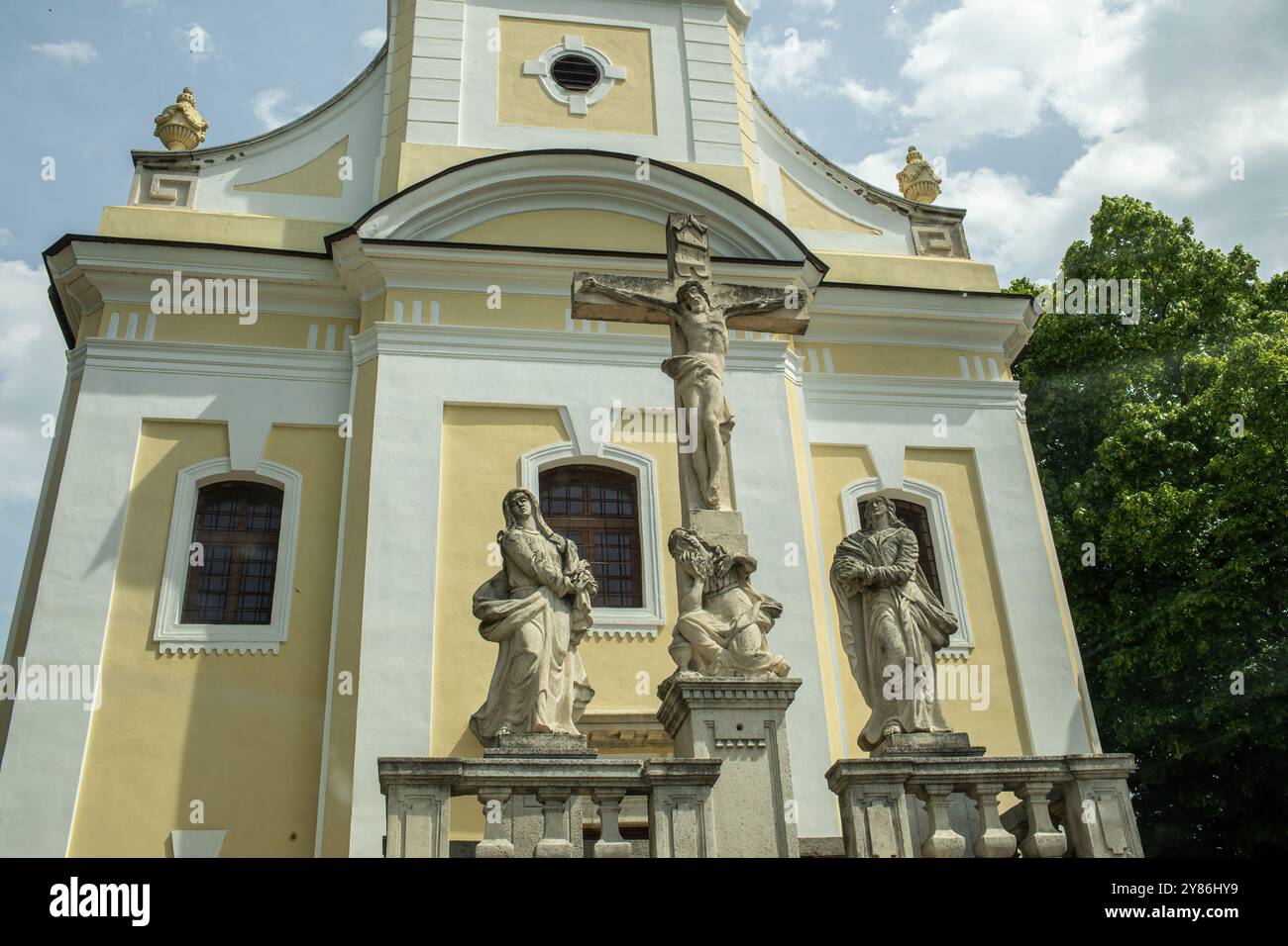 Facade of a Roman Catholic church Stock Photo - Alamy