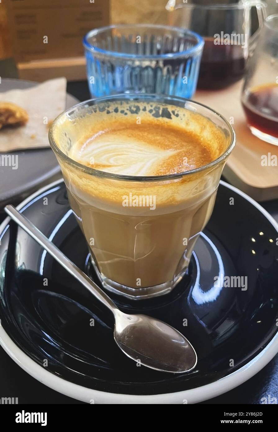 cup of morning coffee on the terrace Stock Photo - Alamy