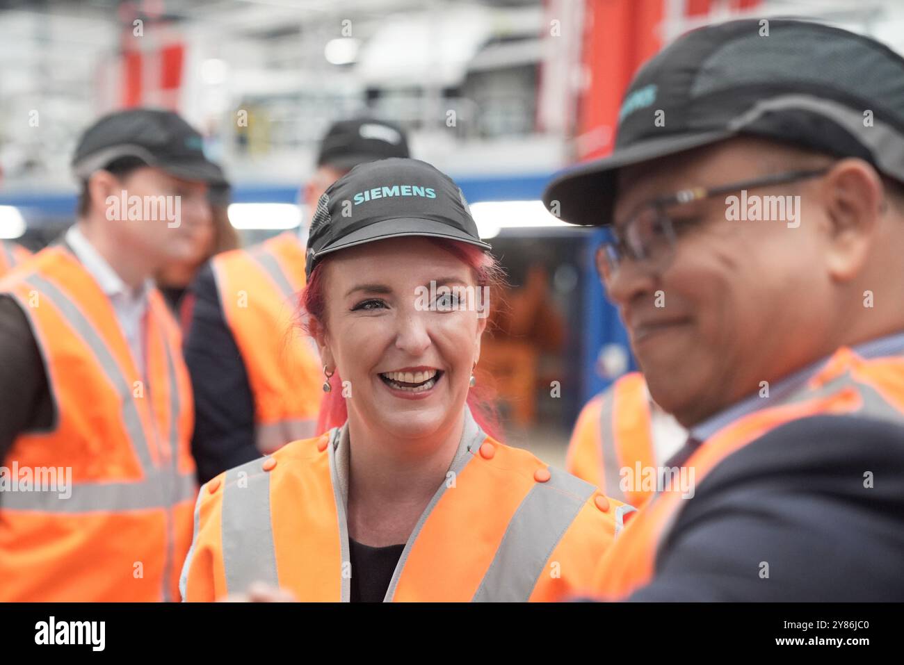 Transport Secretary Louise Haigh, at the opening of the £200 million ...