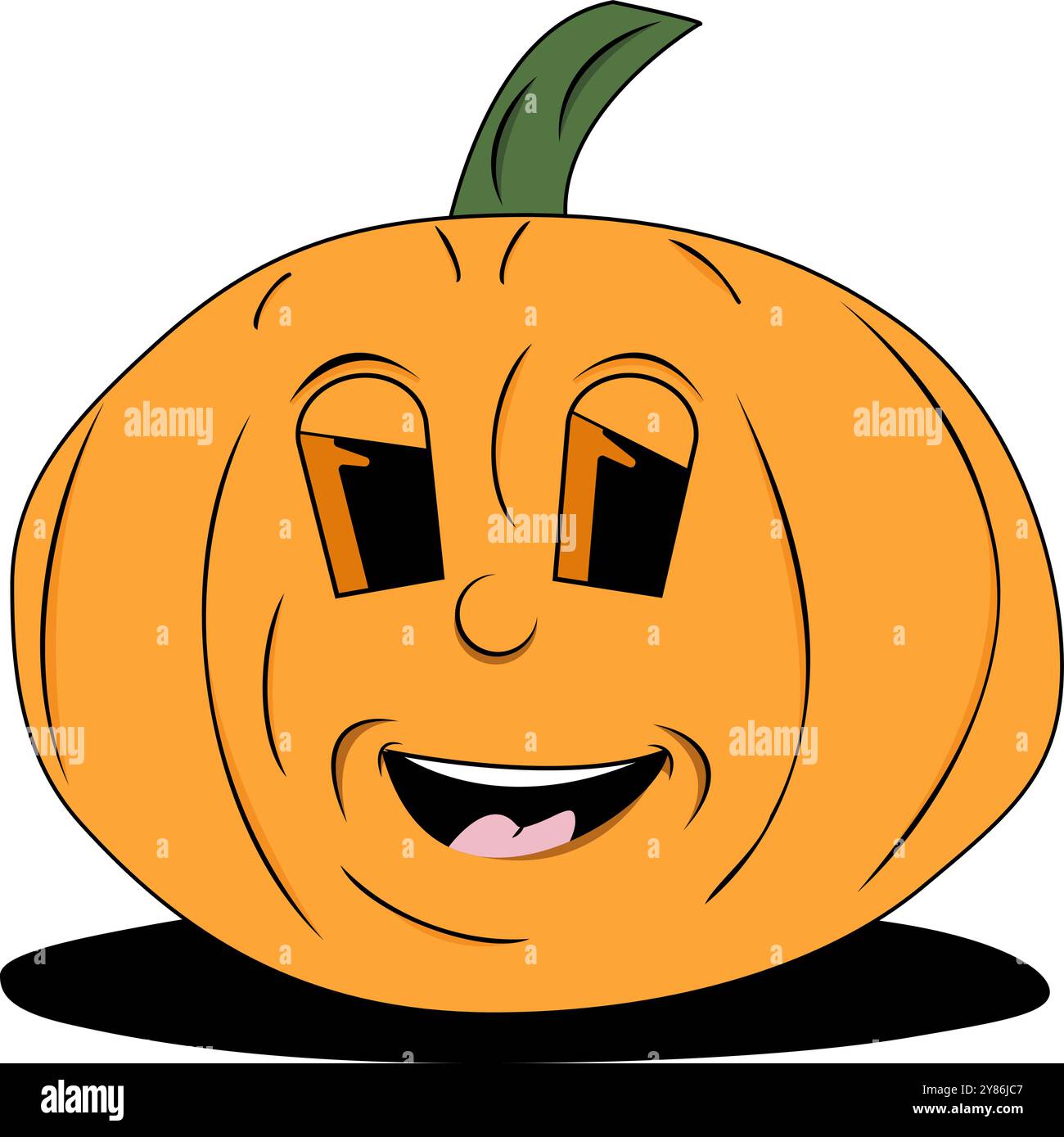 Large organic pumpkin Stock Vector Images - Alamy