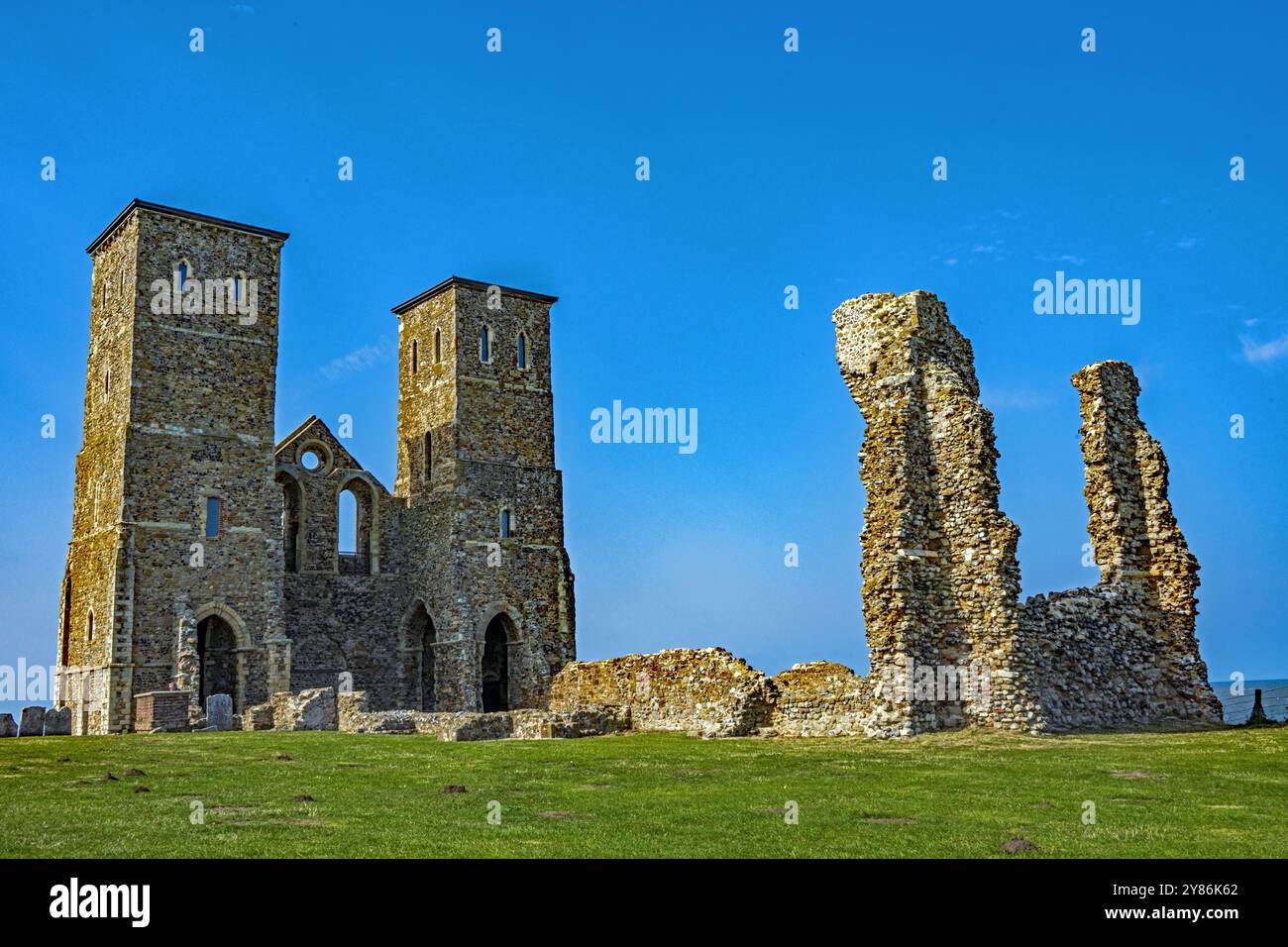 Reculver towers restoration hi-res stock photography and images - Alamy