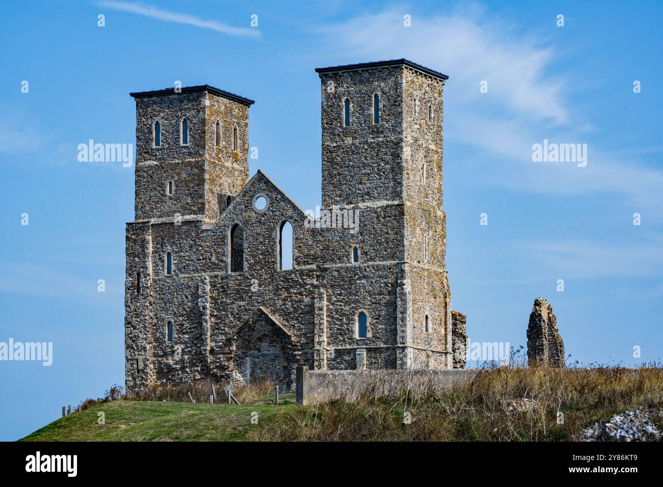 Reculver towers restoration hi-res stock photography and images - Alamy