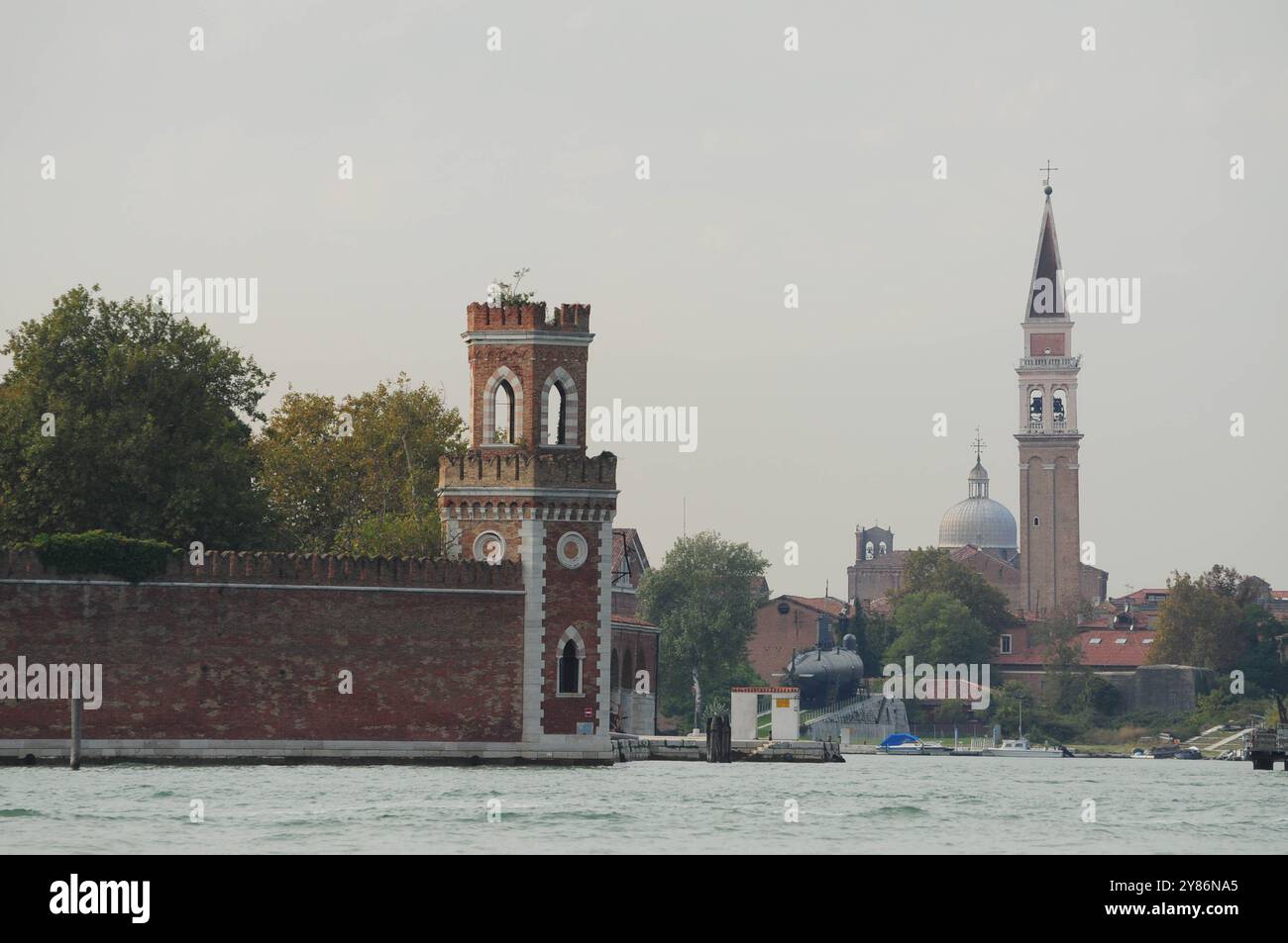 Venice canal: historic architecture and lush greenery, nature meets ...