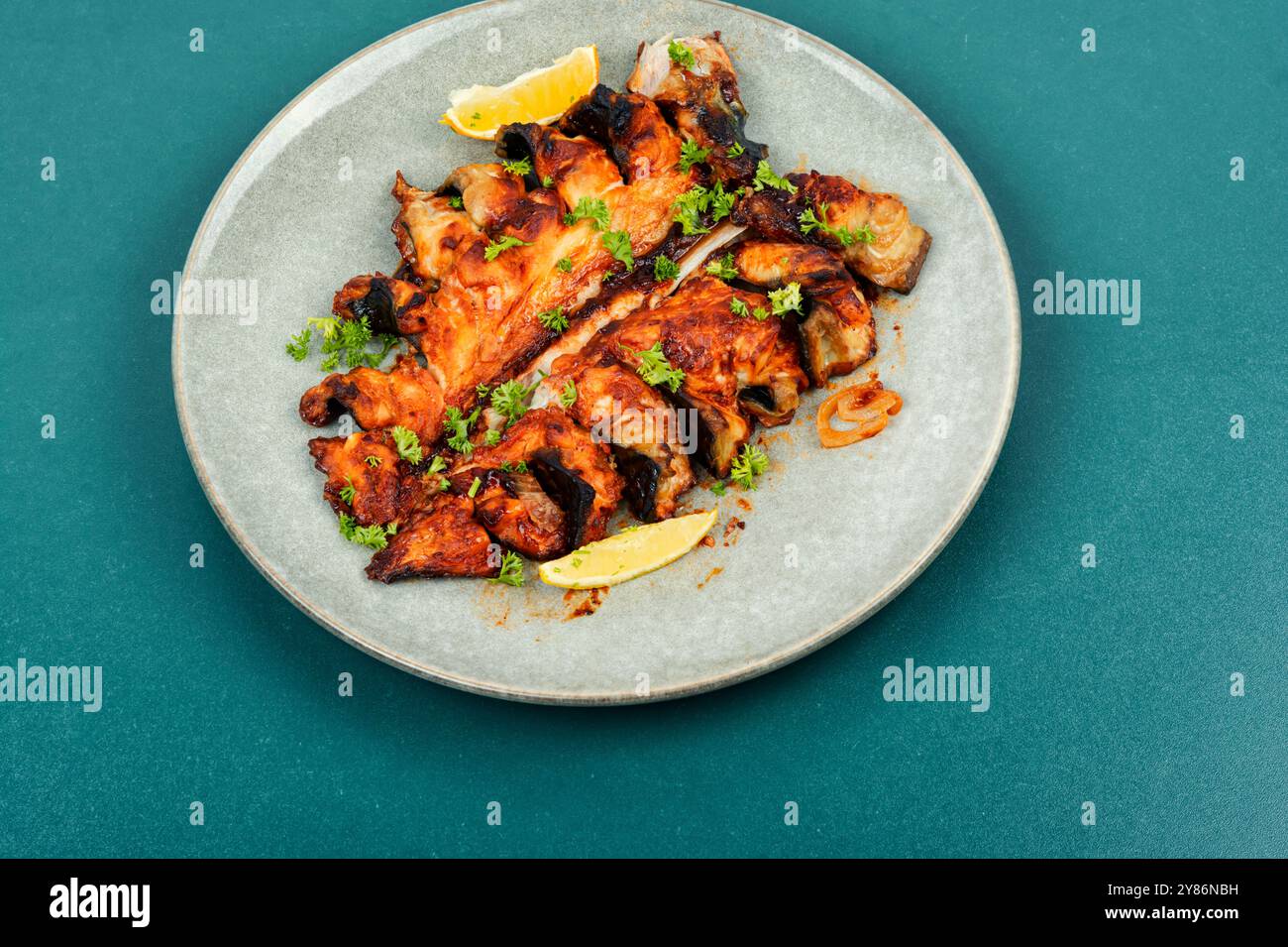 Roasted fillets of mackerel fish. Fried mackerel fish Stock Photo - Alamy