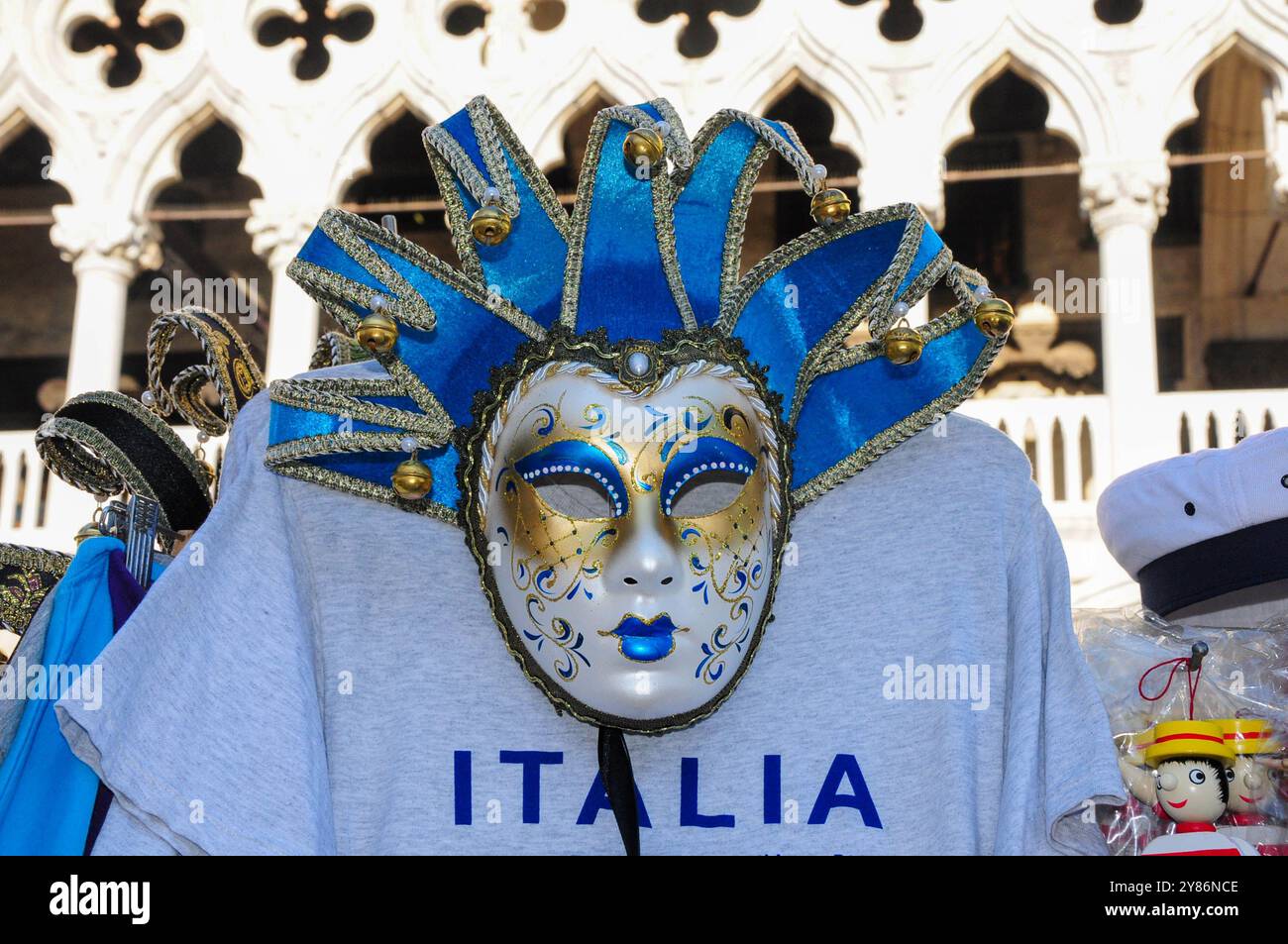 Venetian Mask in Front of Historic Building in Venice Stock Photo - Alamy