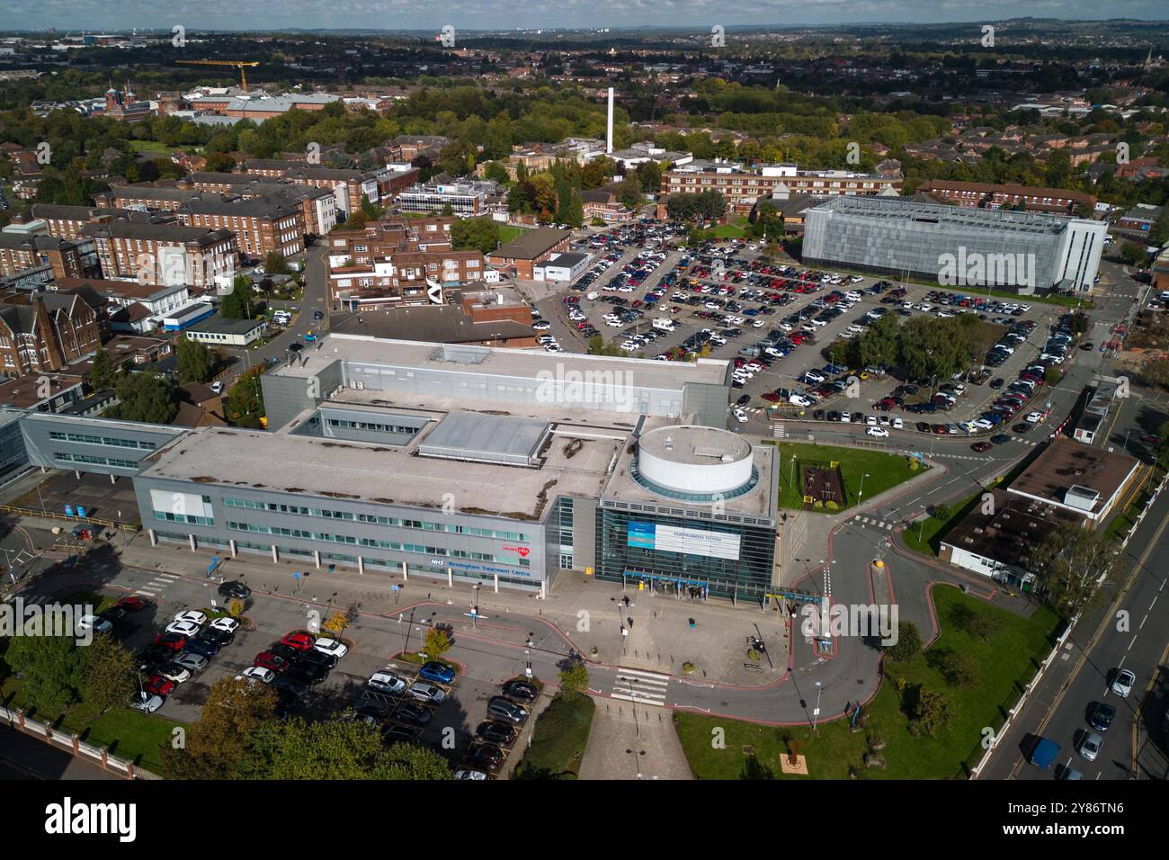 Dudley Road, Birmingham, 3rd October, 2024. Birmingham's City Hospital ...